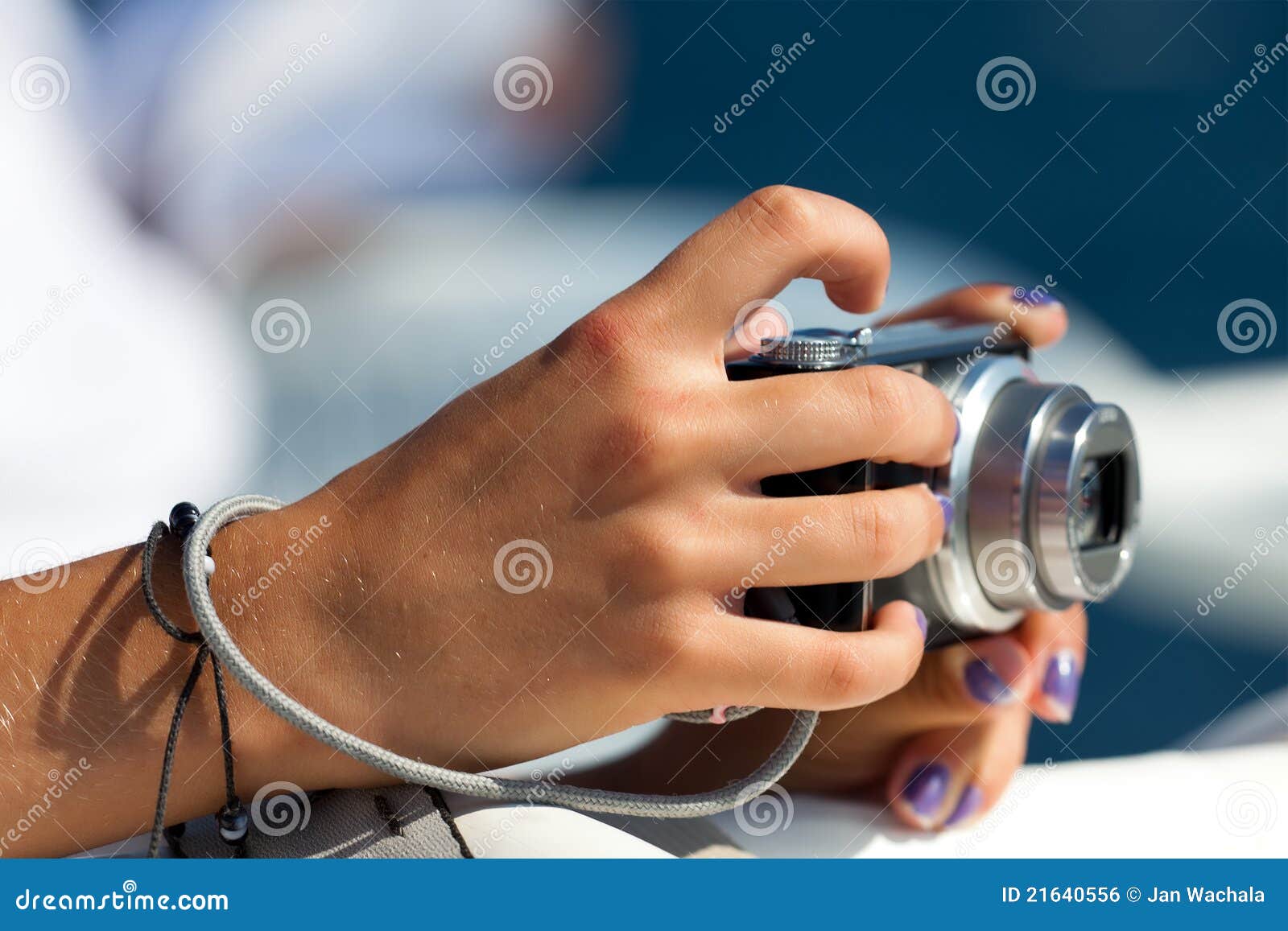 Camera in the hands stock photo. Image of business, technology - 21640556