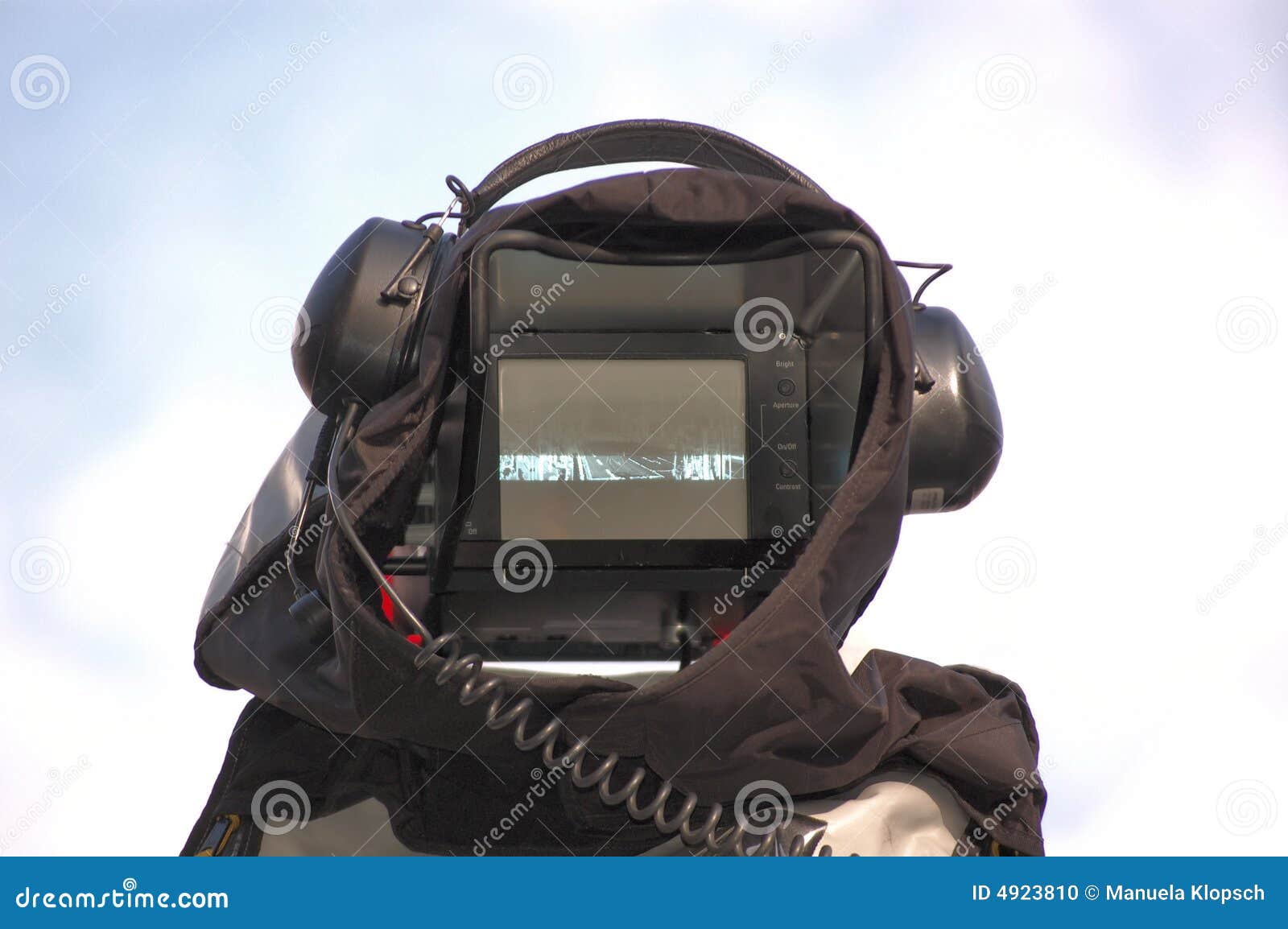 Camera with Headset stock photo. Image of screen, entertainment - 4923810