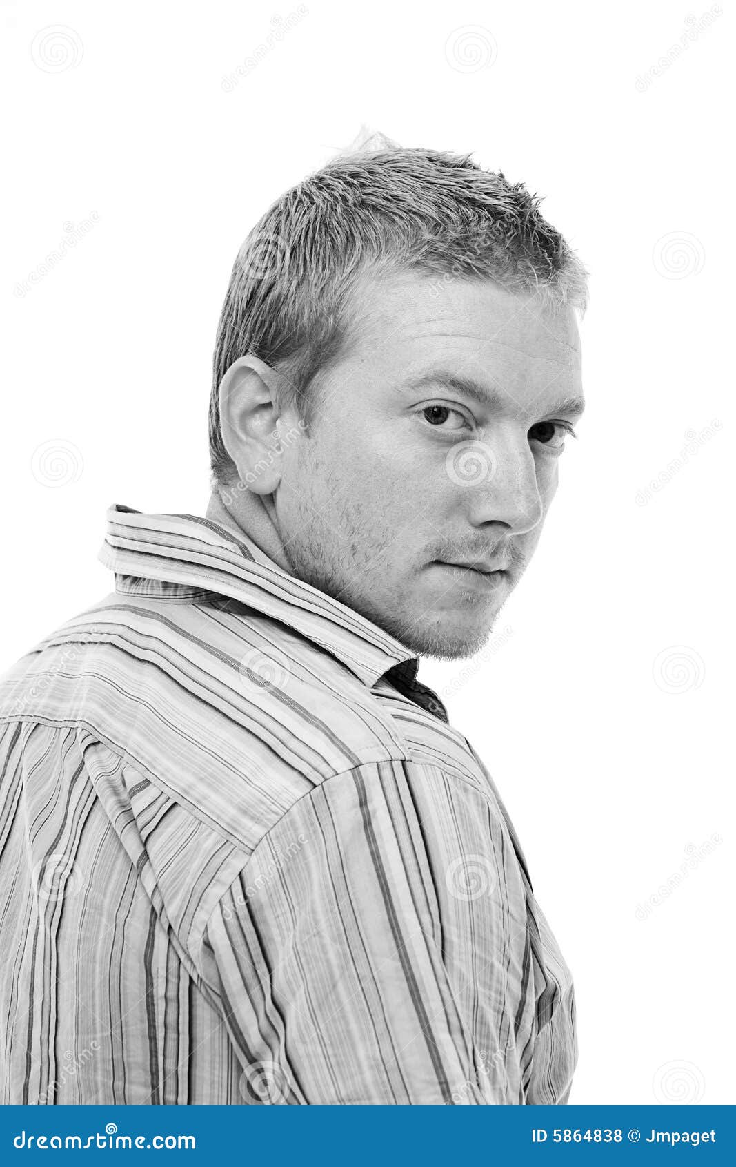 Camera His Looking Male Over Shoulder Στοκ Εικόνες - εικόνα από : 5864838