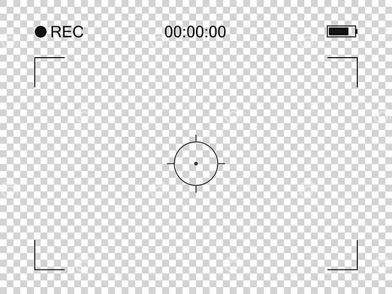 Camera Horizontal Viewfinder Template on a Transparent Background ...
