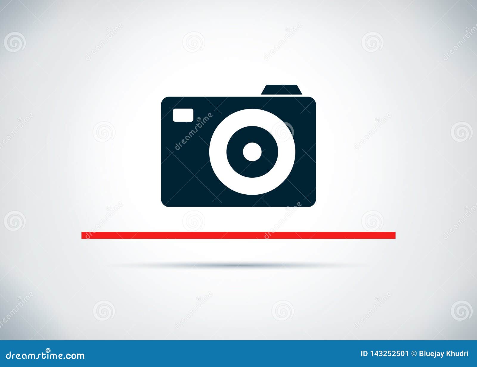 Camera Icon Abstract Flat Background Design Illustration Stock ...