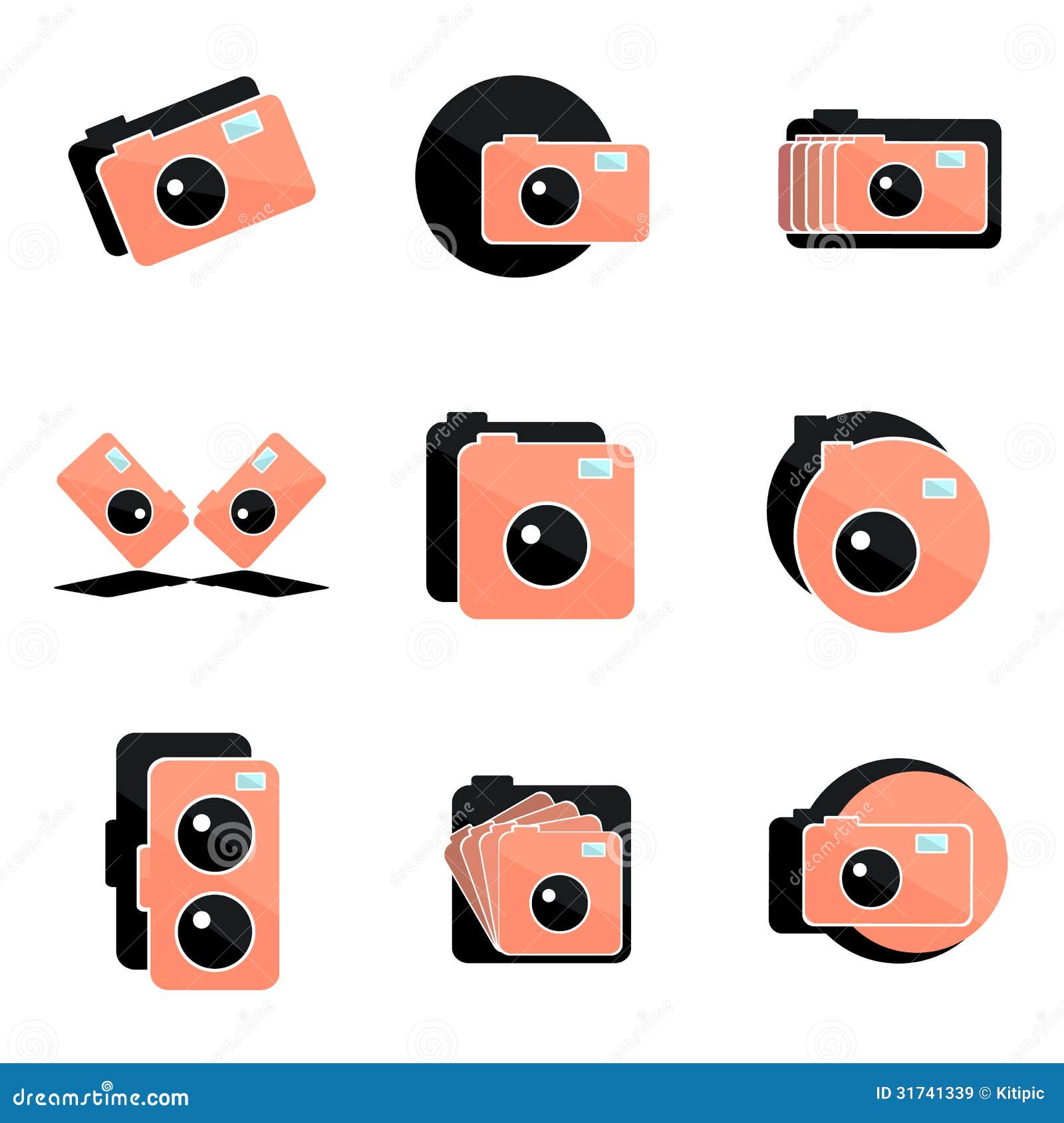 Camera icon stock vector. Illustration of square, lens - 31741339
