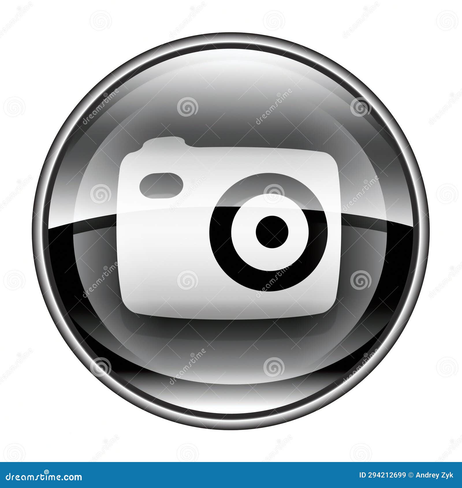 Camera icon black. stock illustration. Illustration of flare - 294212699