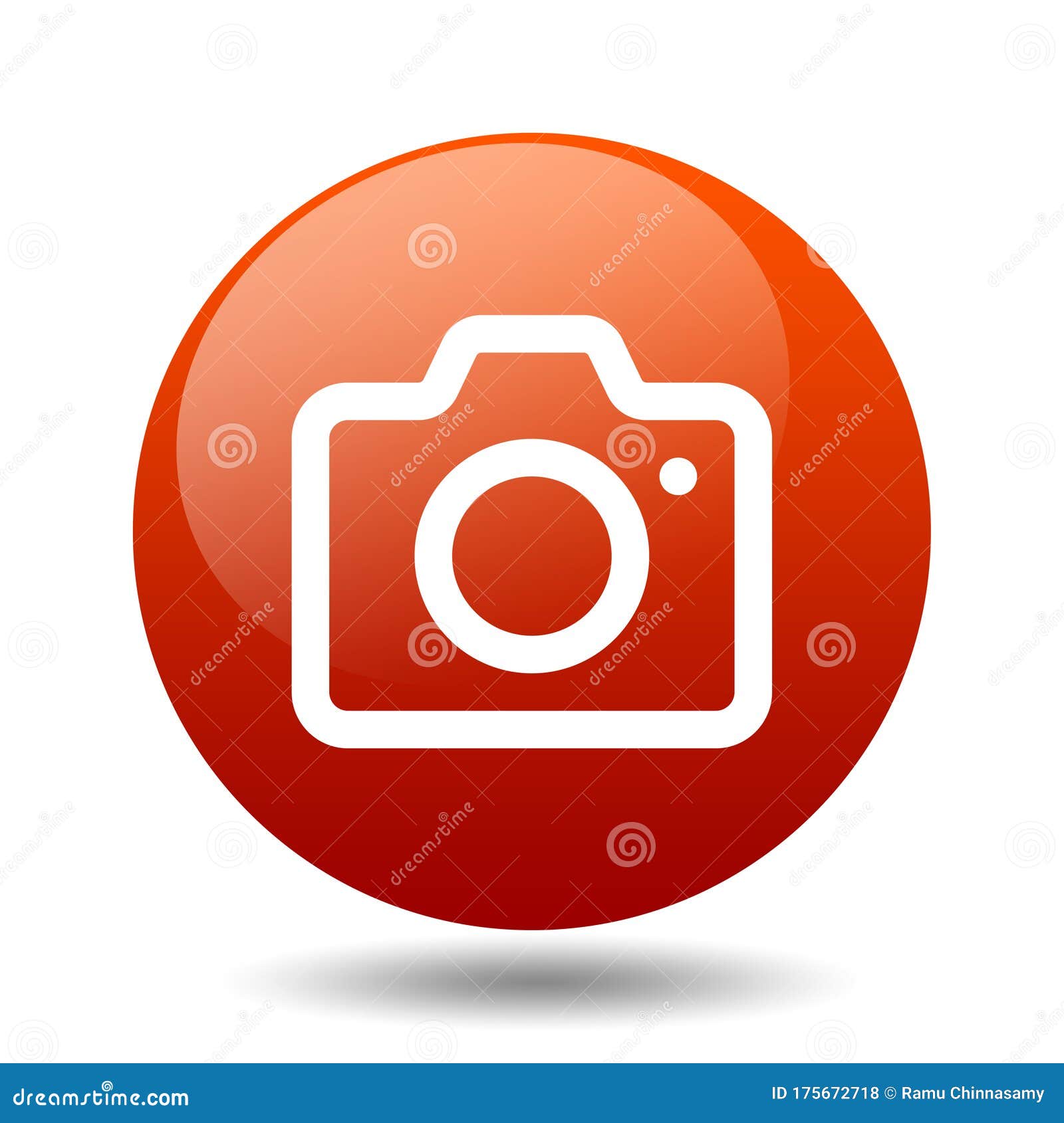 Camera icon button stock illustration. Illustration of buttons - 175672718