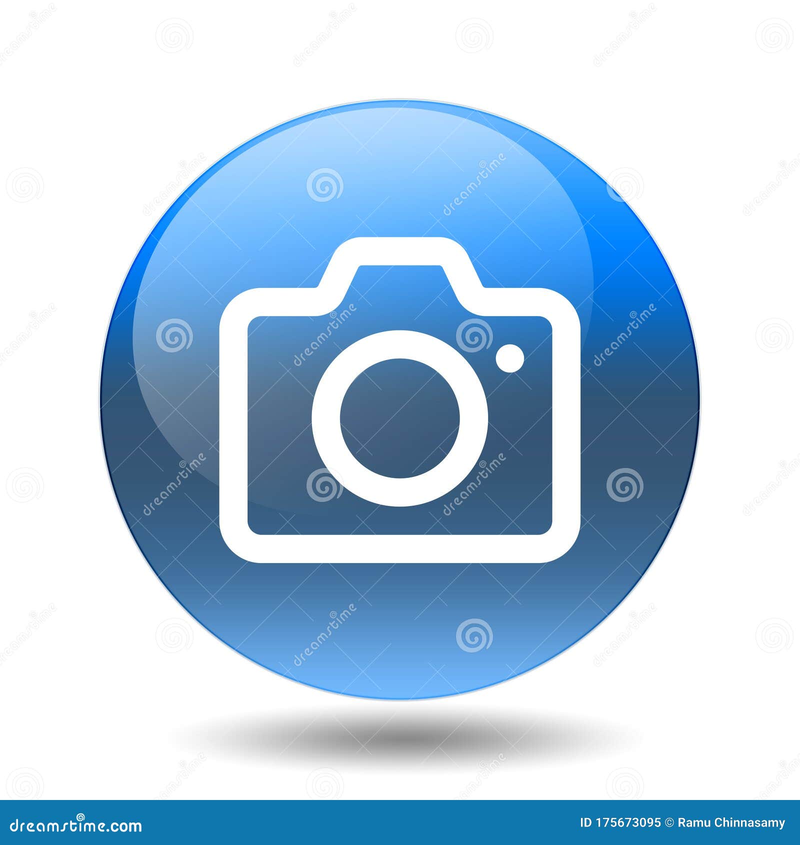 Camera icon button stock illustration. Illustration of banner - 175673095