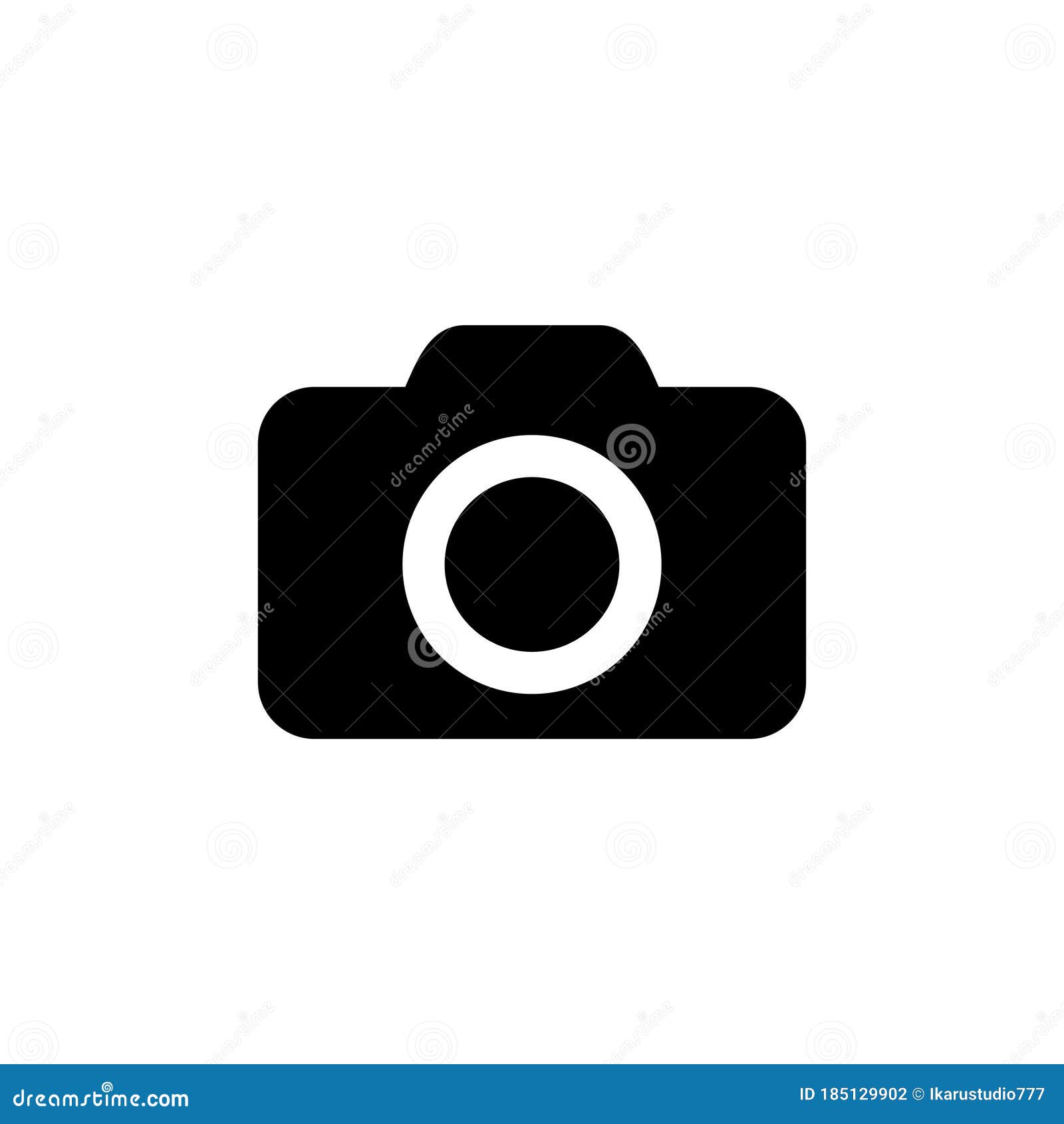 Camera Icon. Camera symbol stock vector. Illustration of design - 185129902