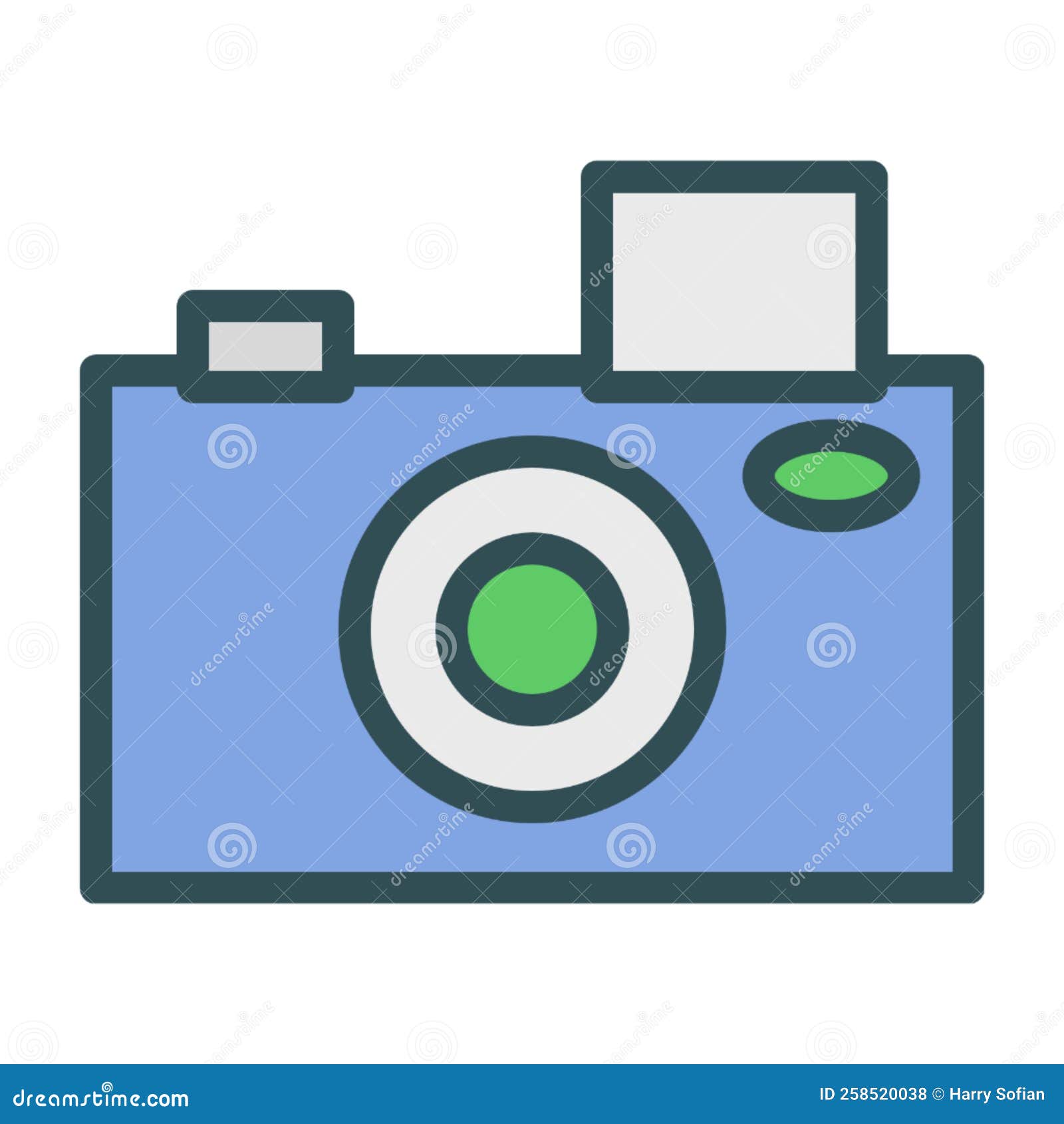 Camera icon stock illustration. Illustration of collection - 258520038