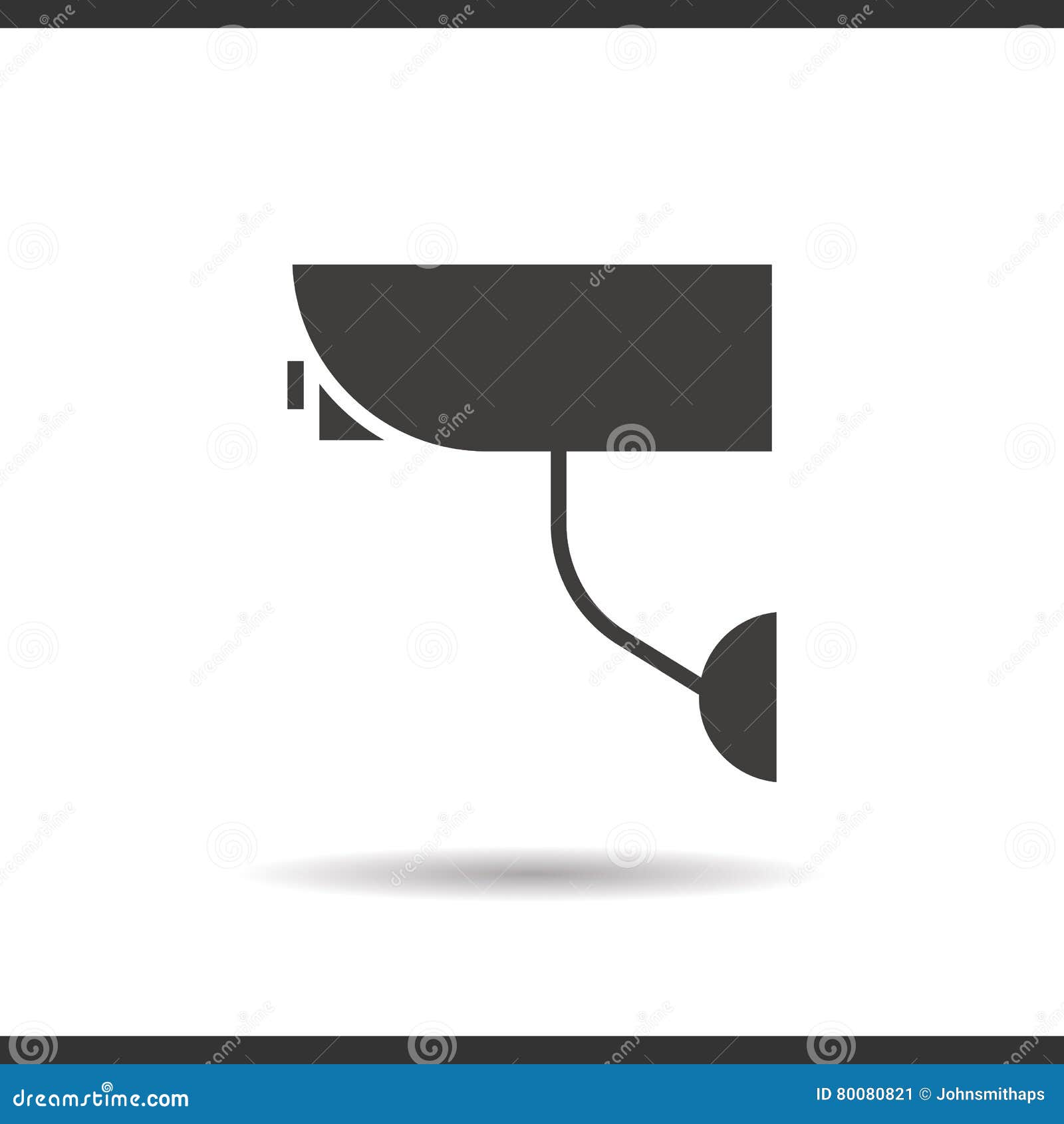 Camera Icon. Drop Shadow Silhouette Symbol Stock Vector - Illustration ...