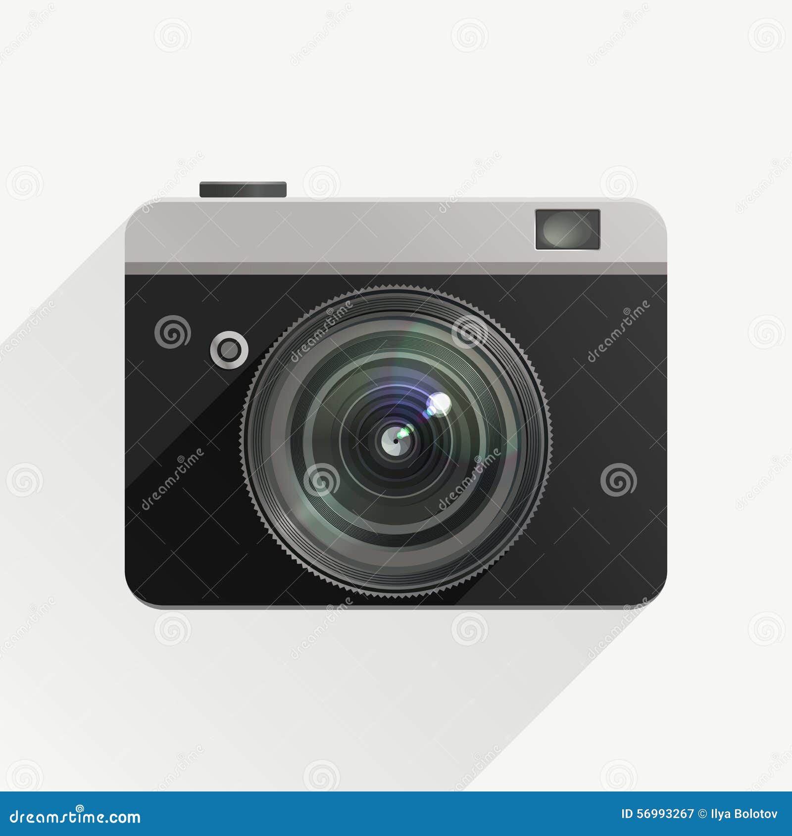 Camera icon stock vector. Illustration of realistic, retro - 56993267