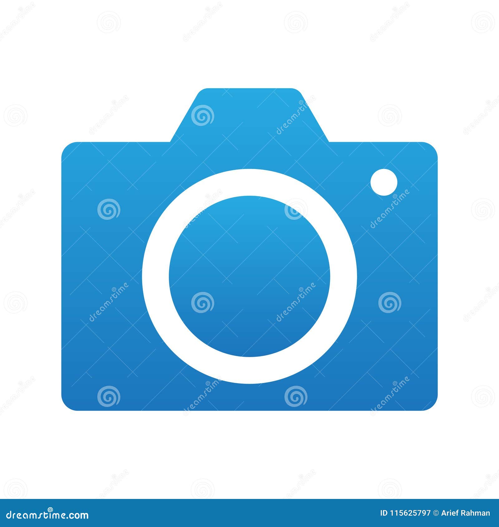 Camera Icon Flat Design Style Stock Vector - Illustration of flash ...