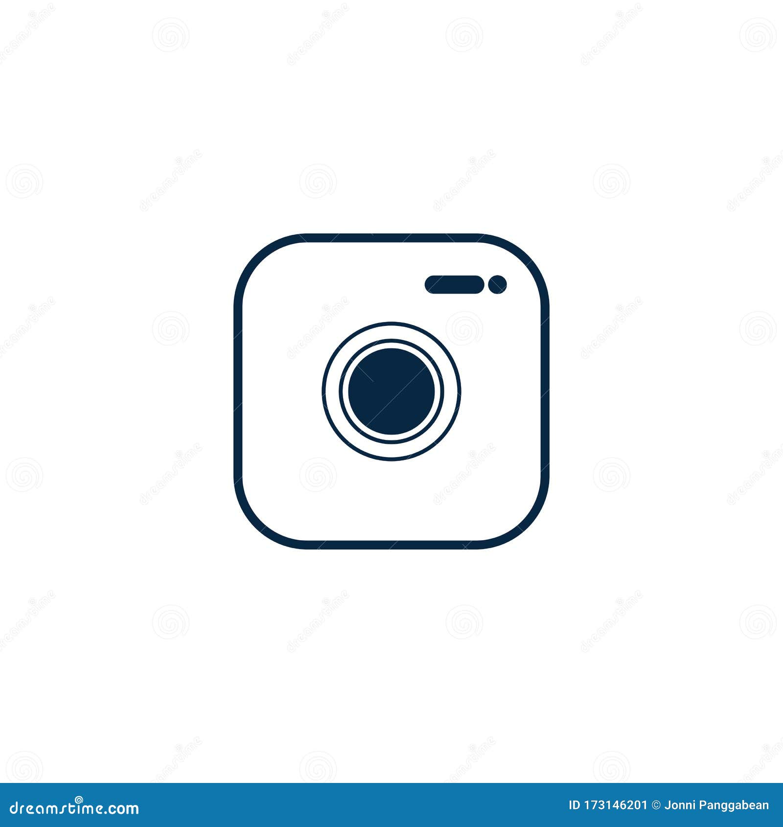 Camera Icon Flat Style Isolated on White Background. Camera Symbol for ...