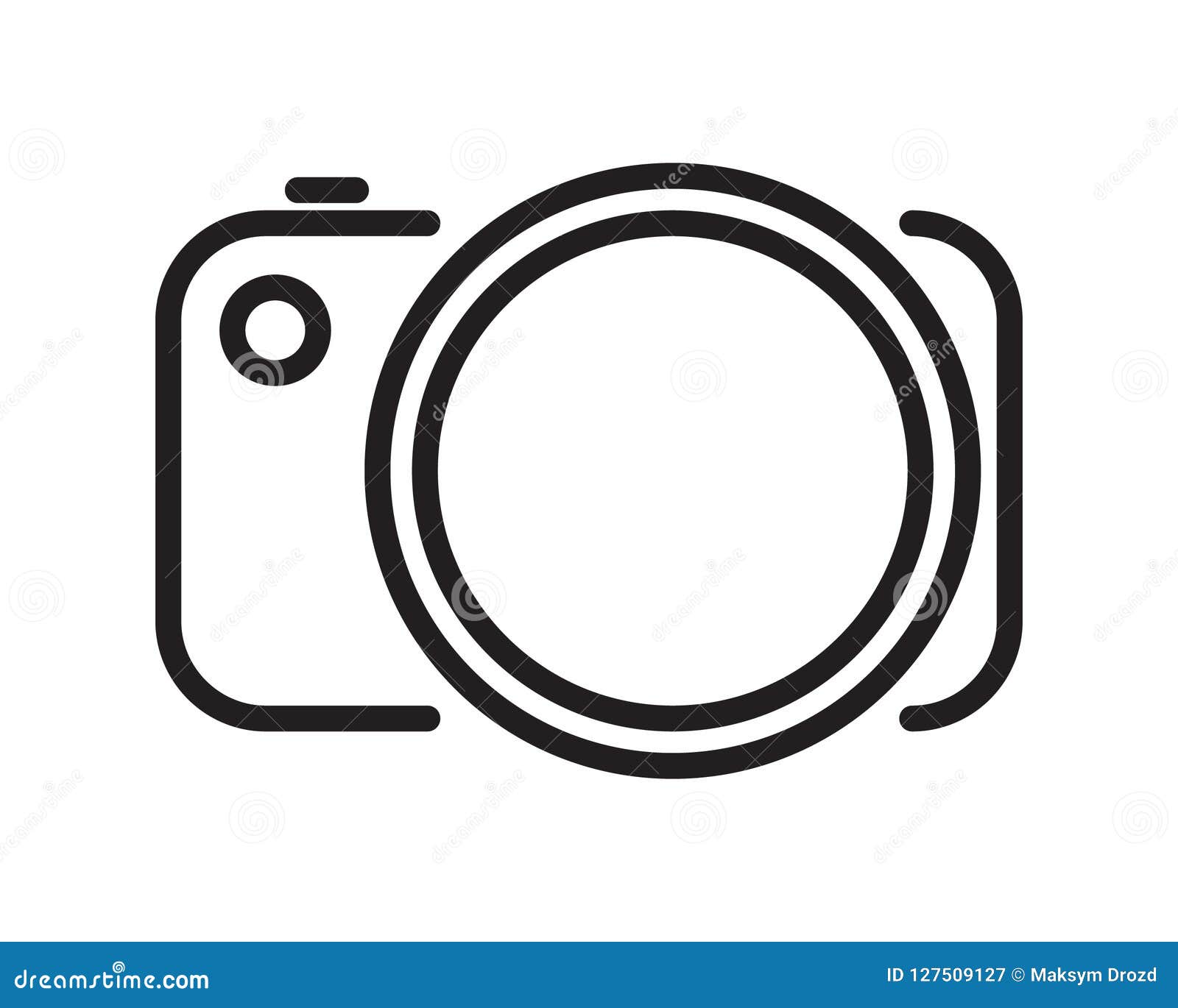 Camera Icon in Flat Style. Single High Quality Outline Symbol of Camera ...