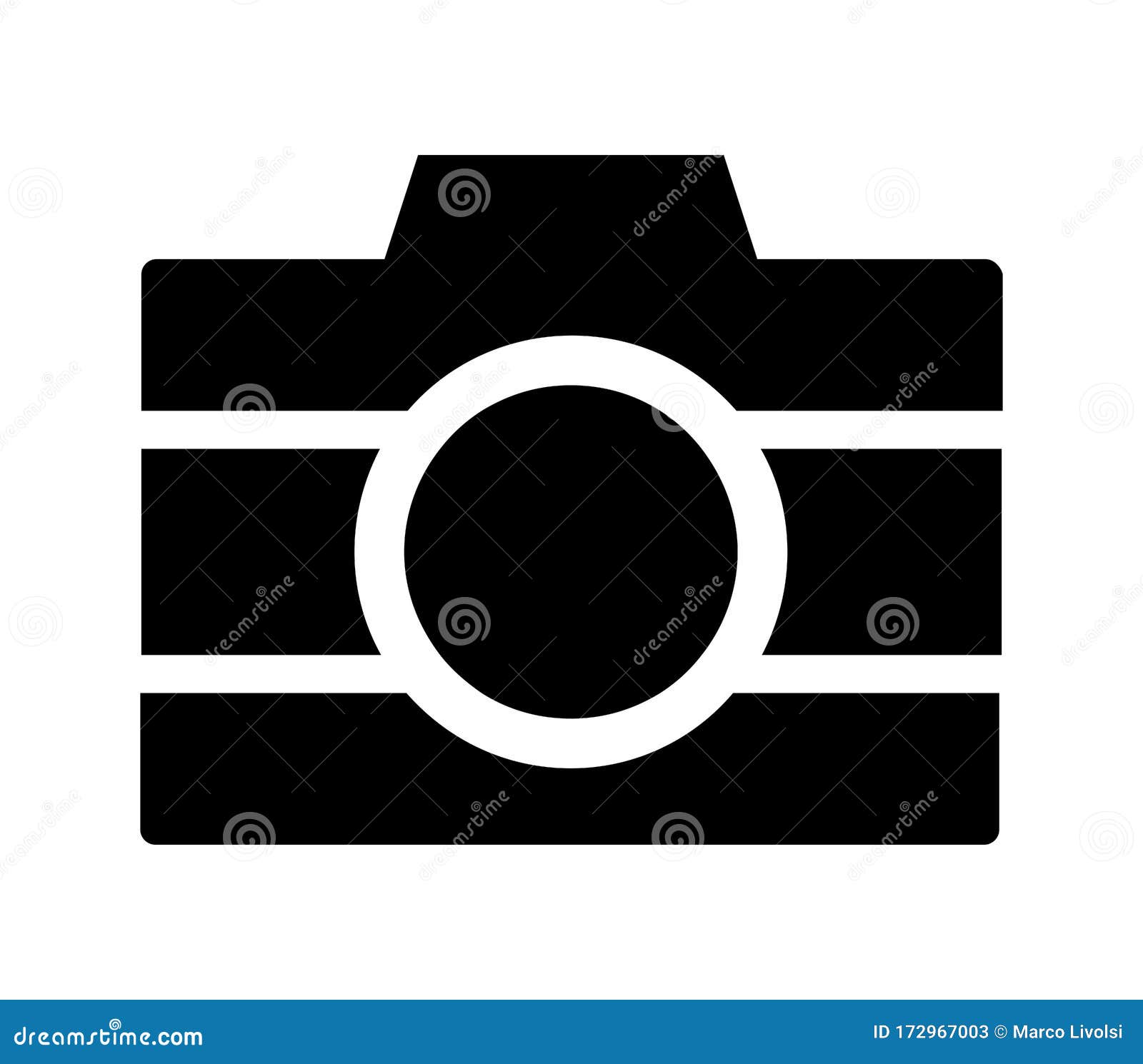 Camera Icon Illustrated in Vector on White Background Stock ...