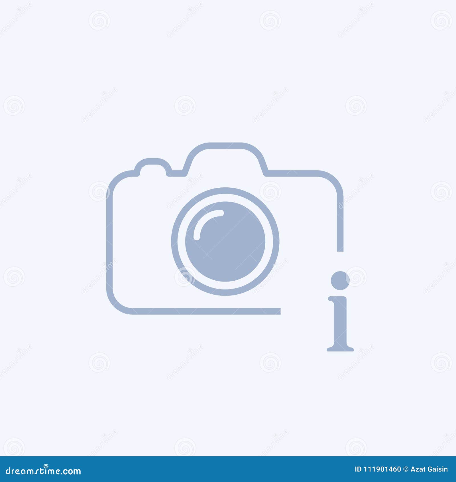 Camera Icon with Information Sign. Camera Icon and about, Faq, Help ...