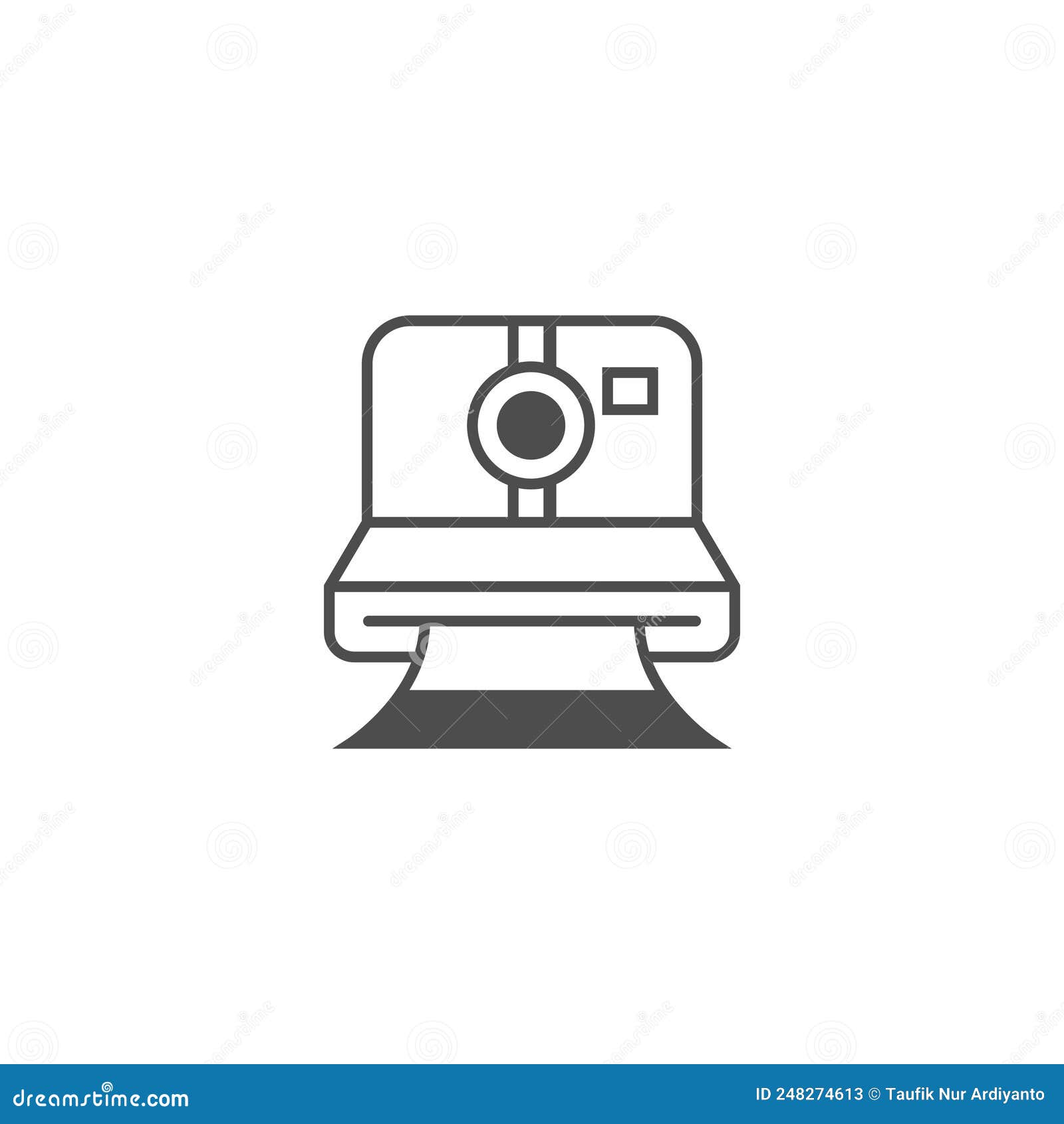Camera Icon Logo Flat Design Illustration Template Stock Vector ...