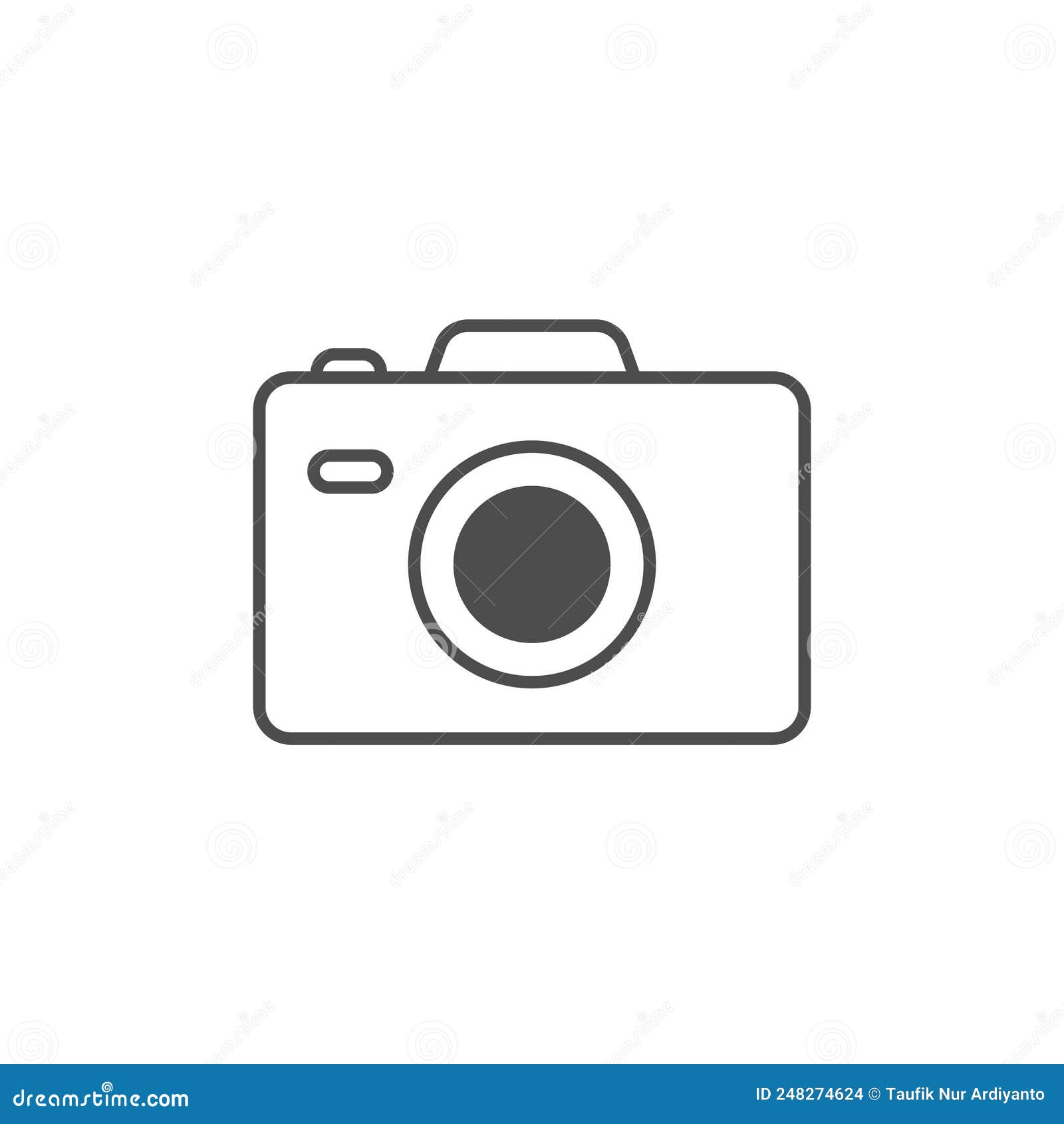 Camera Icon Logo Flat Design Illustration Template Stock Vector ...