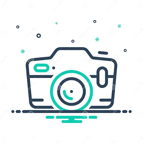 Mix Icon for Camera, Memories and Device Stock Illustration ...