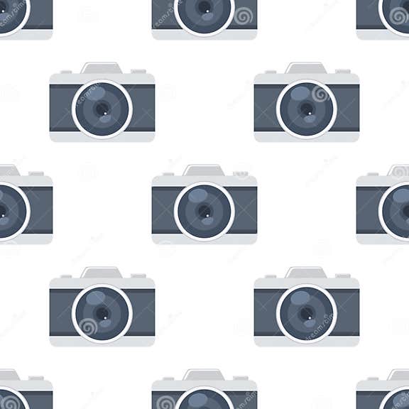 Camera Icon Seamless for Your Looping Texture. Stock Vector ...