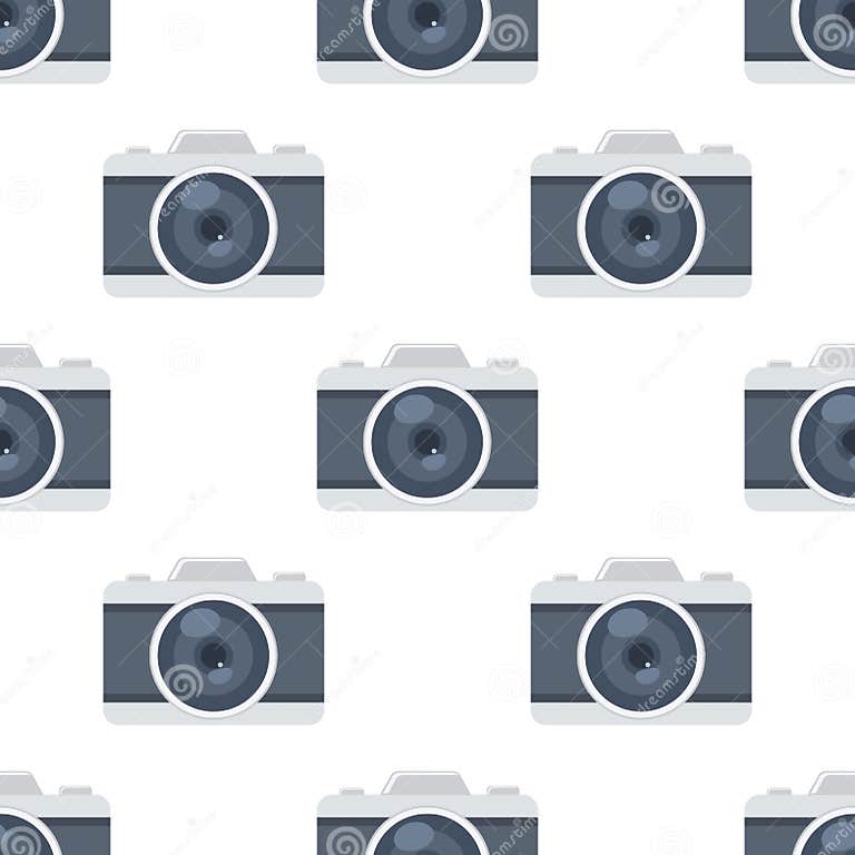 Camera Icon Seamless for Your Looping Texture. Stock Vector ...