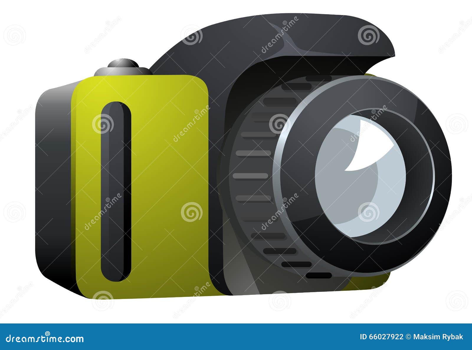 Camera Icon Side View on White Background Stock Vector - Illustration ...