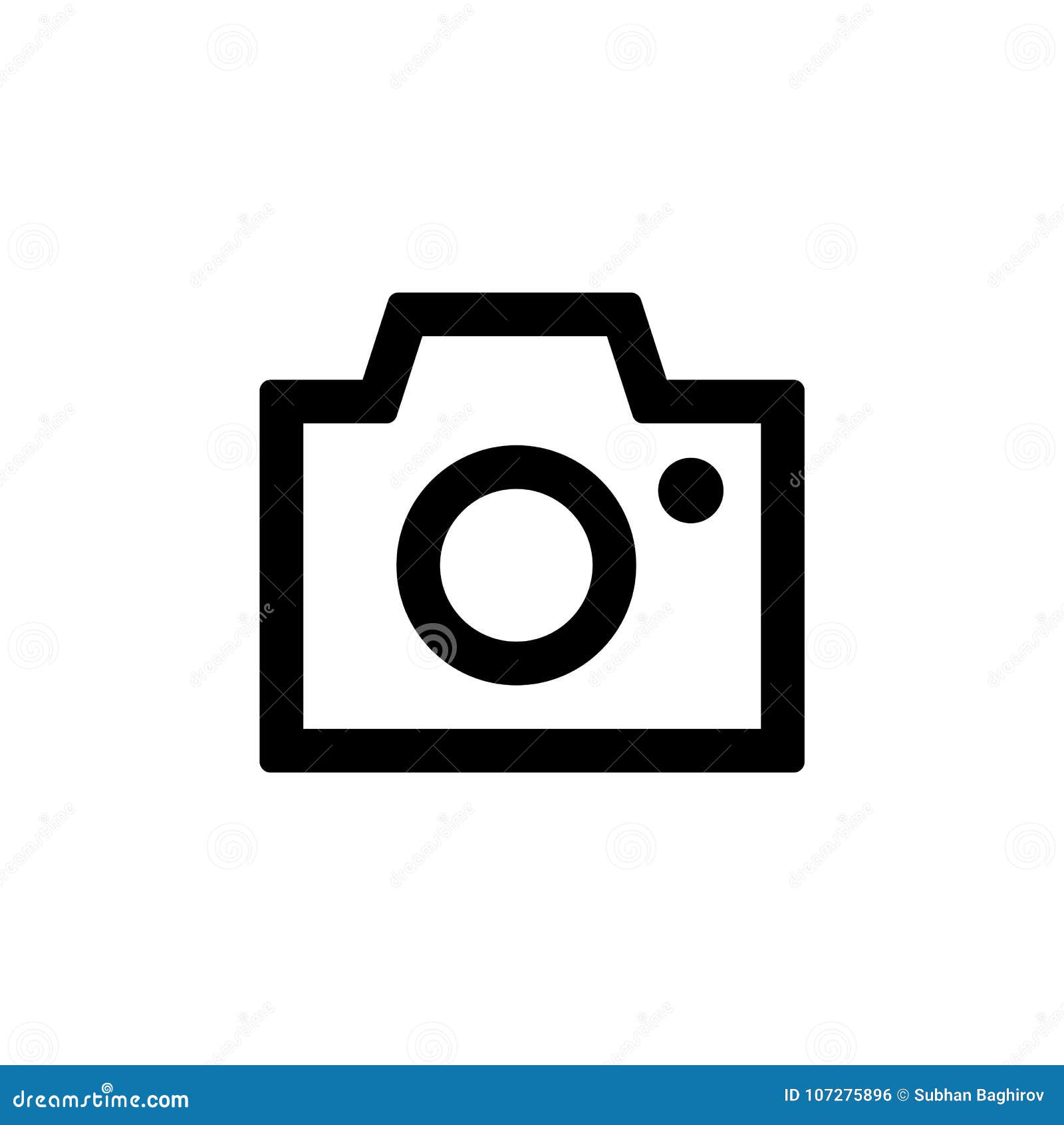 Camera Icon for Simple Flat Style Ui Design Stock Vector - Illustration ...