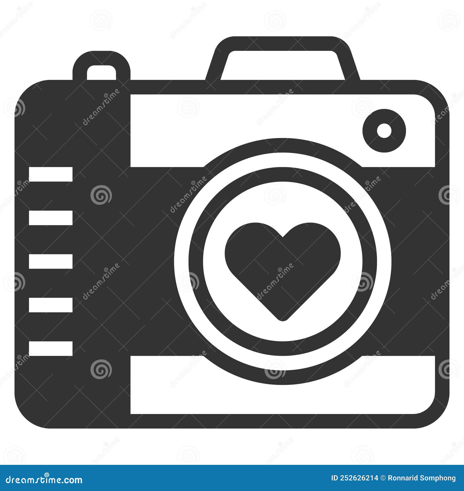 Camera Icon Solid Vector Illustration Stock Vector - Illustration of ...