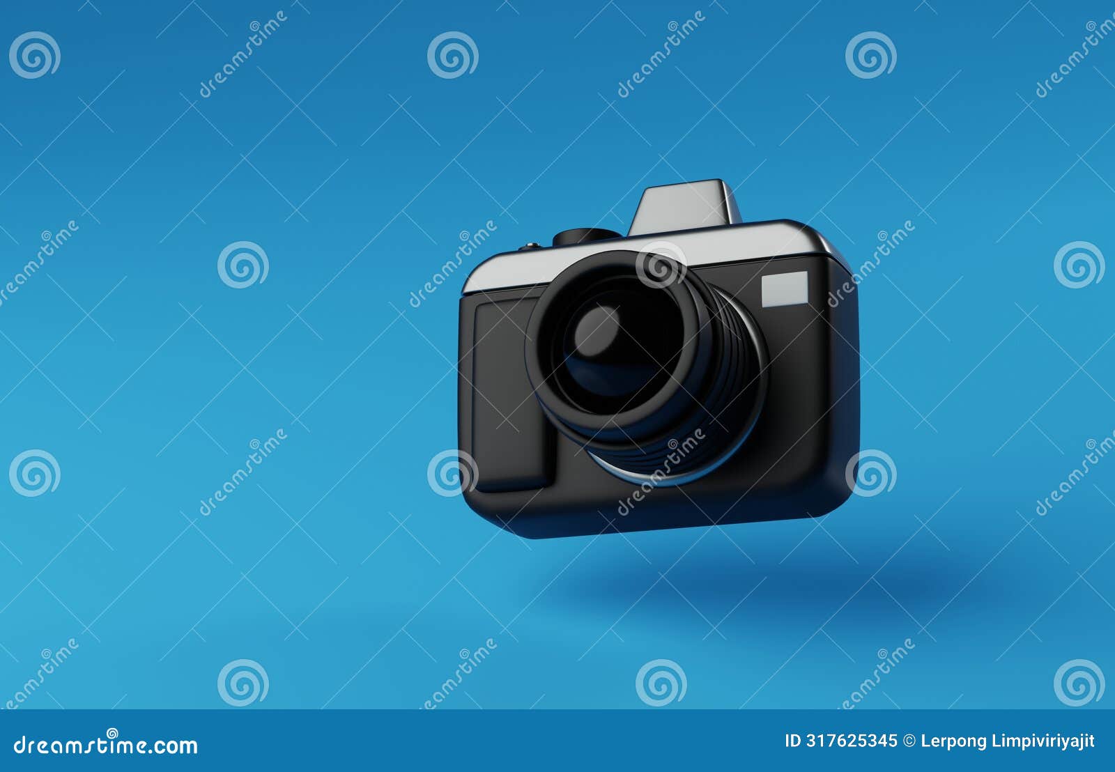 Camera Icon Symbolizing Photography Evolution. 3D Render Stock ...