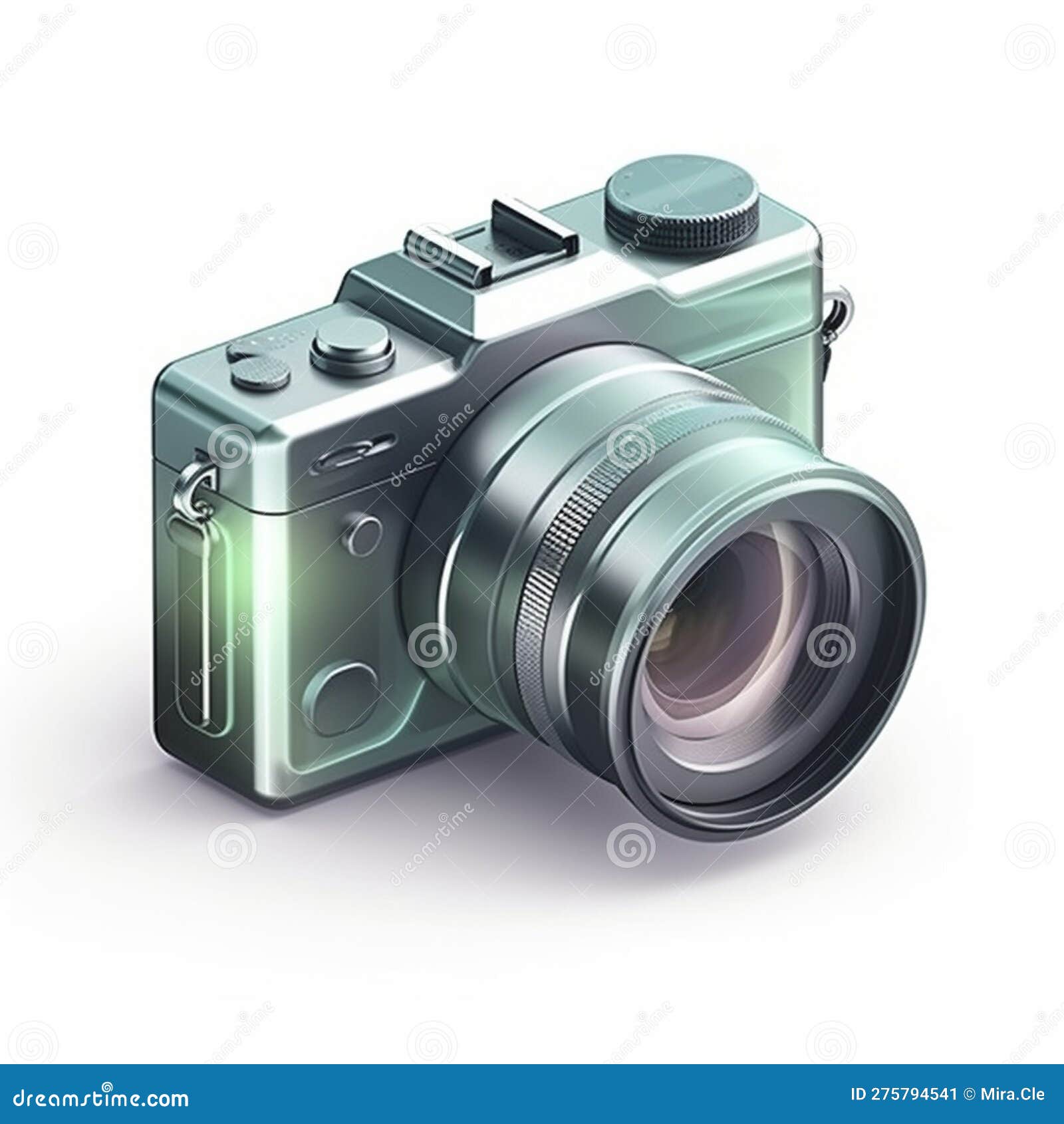 Camera Icon with Translucent Glass, Created with Generative AI Stock ...