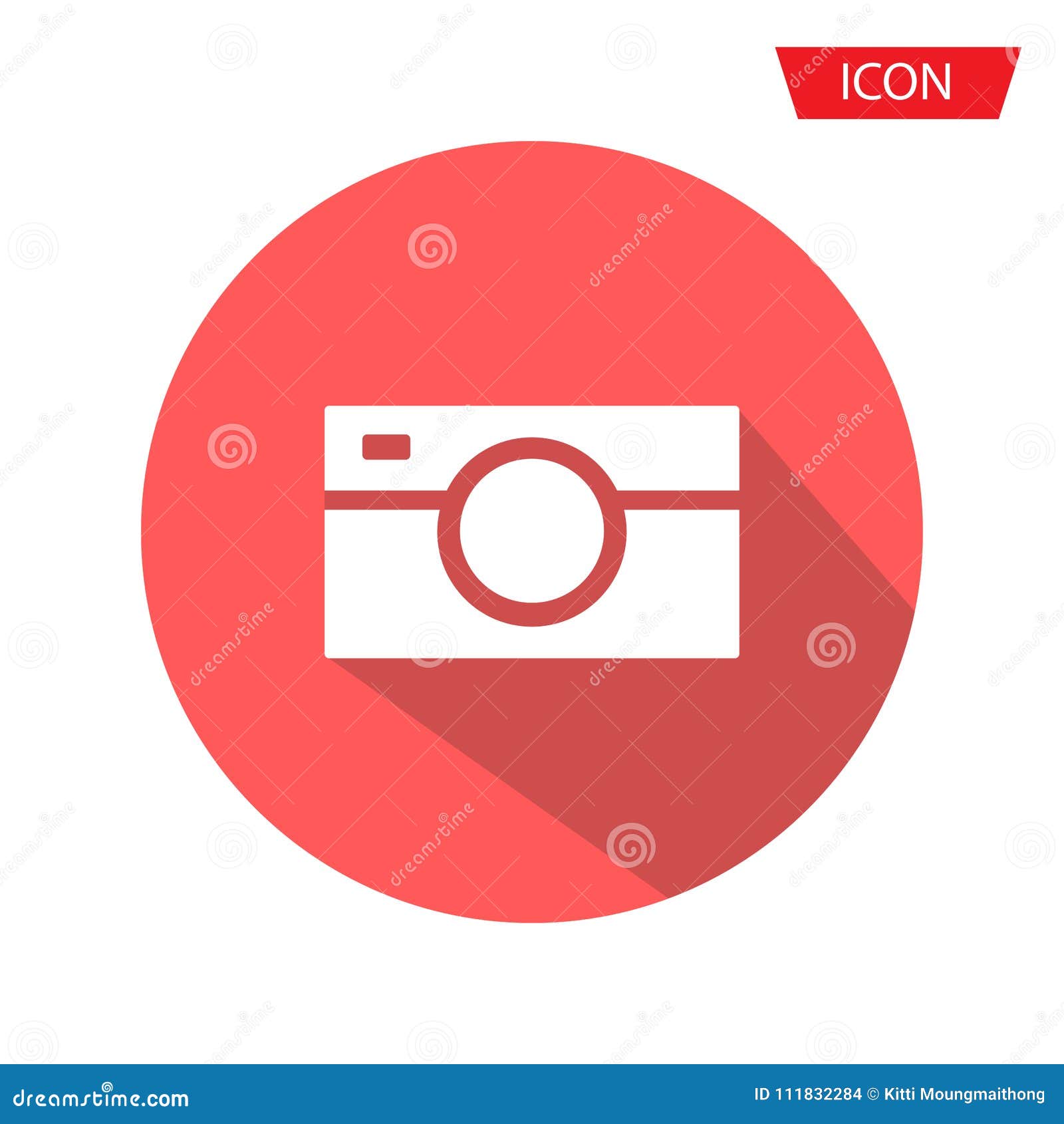 Camera Icon in Trendy Flat Style Isolated on Background Stock Vector ...