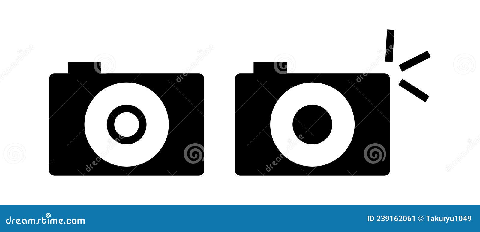 A Set of Camera Icons. Vectors for Shooting Conditions. Stock Vector ...