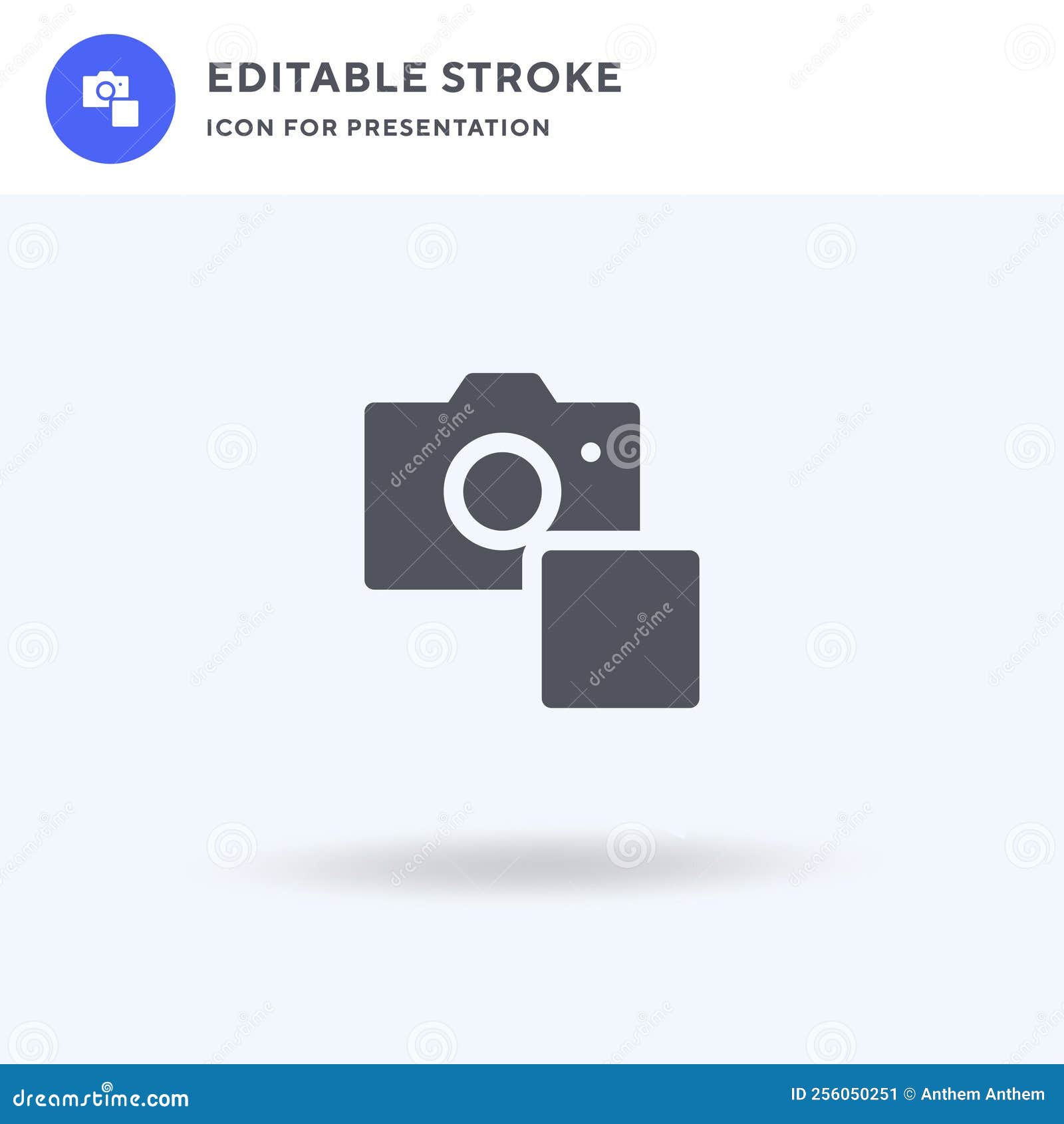 Camera Icon Vector, Filled Flat Sign, Solid Pictogram Isolated on White ...