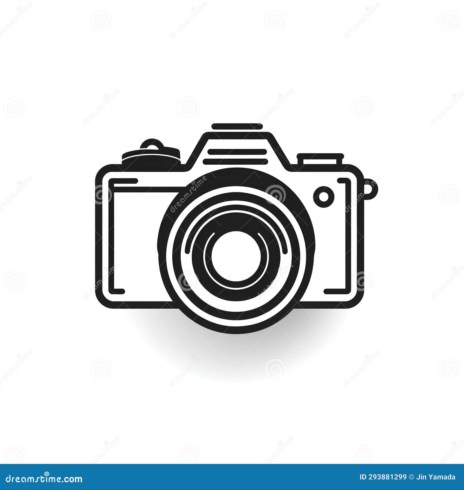 Camera Icon. Vector Illustration. Isolated on a White Background Stock ...