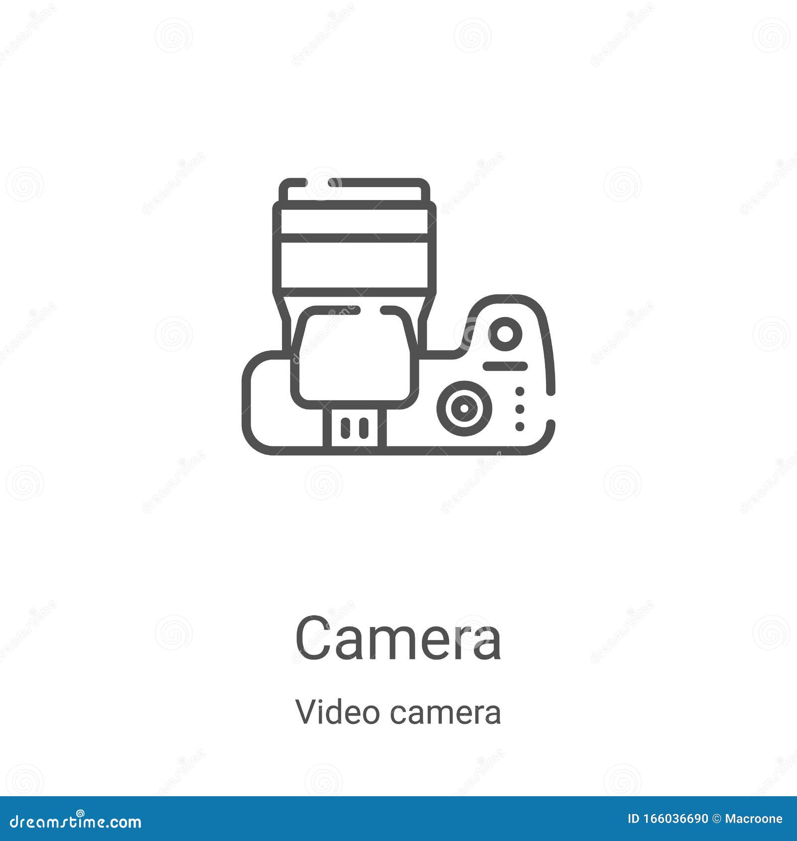 Camera Icon Vector from Video Camera Collection. Thin Line Camera ...