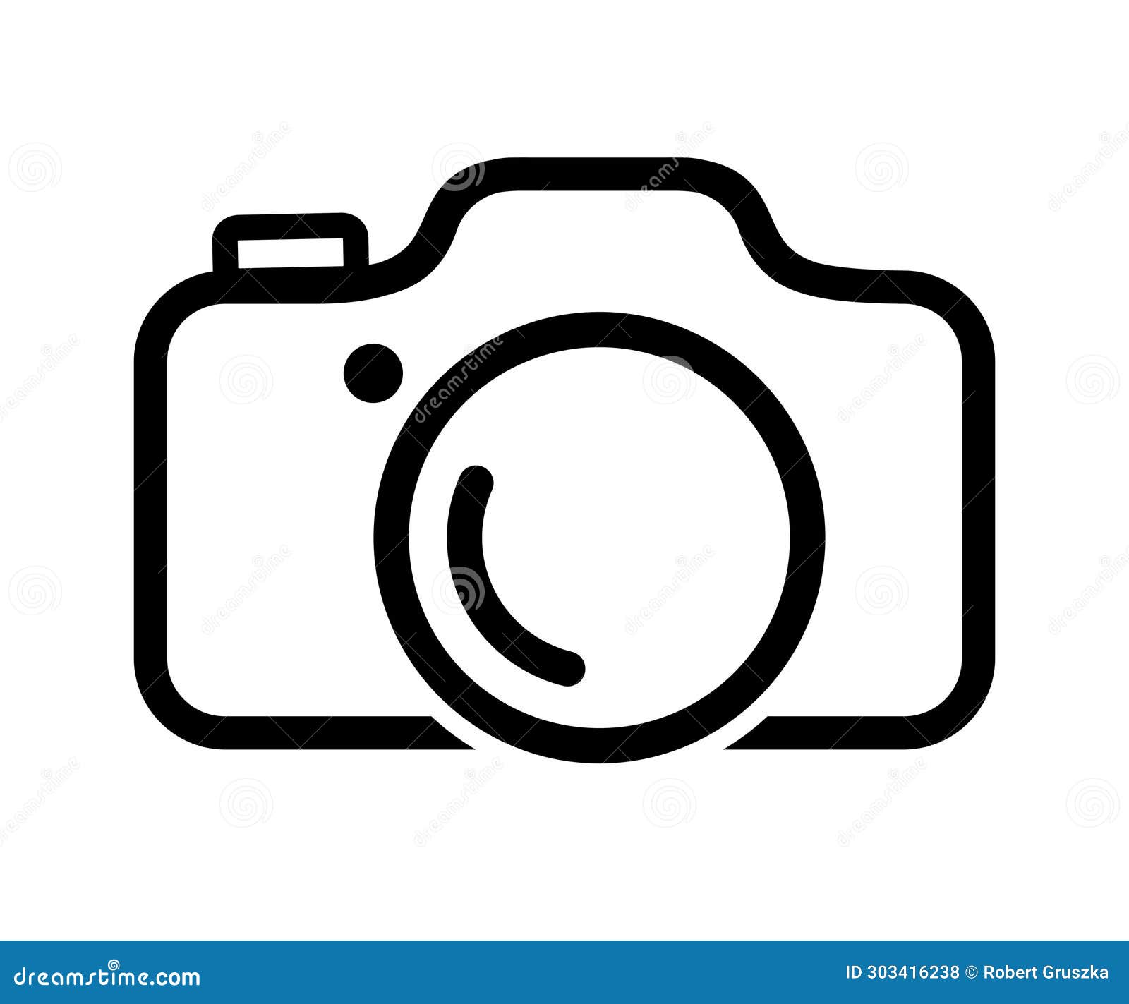 Camera icon stock vector. Illustration of photographic - 303416238