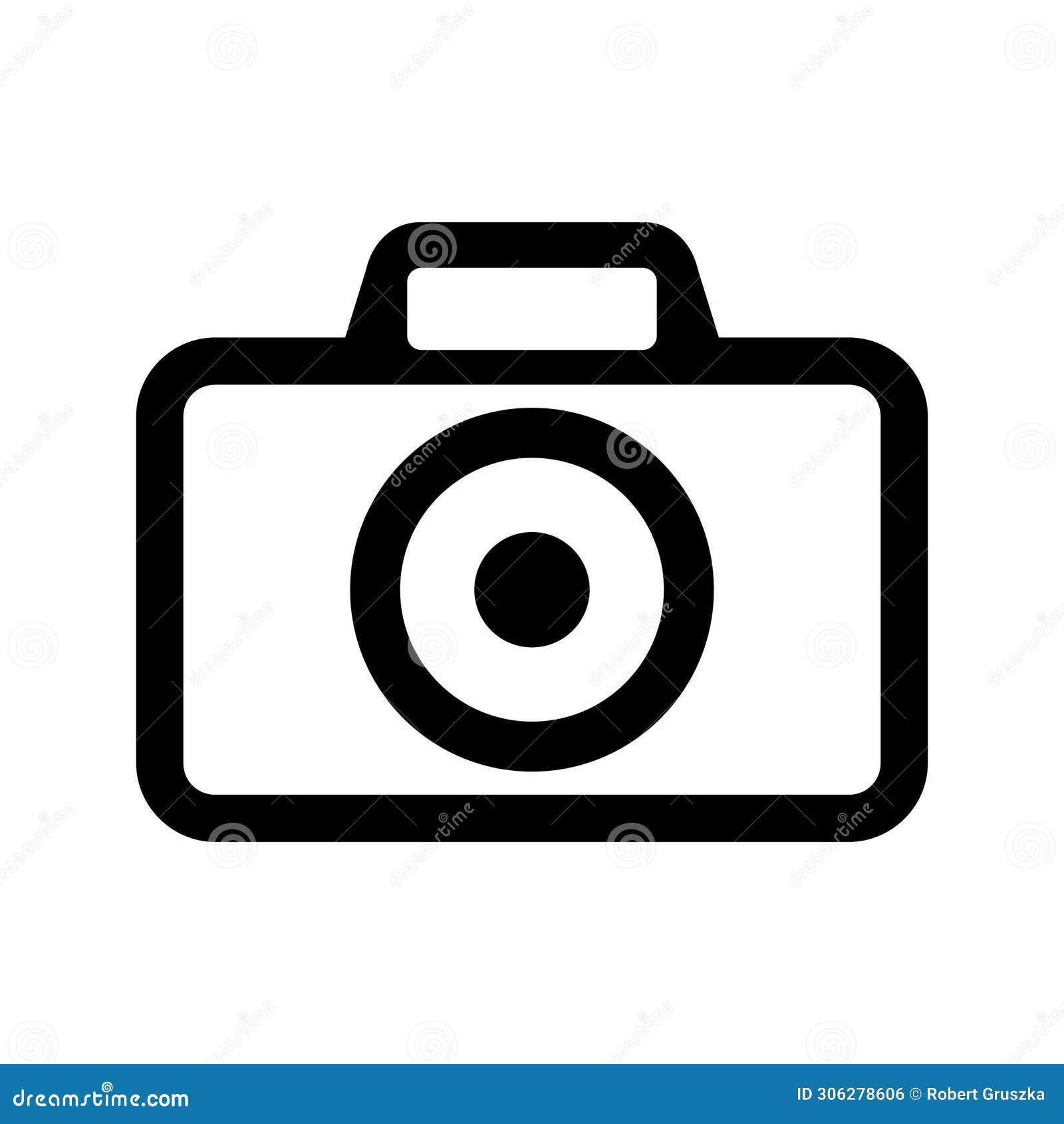 Camera icon stock vector. Illustration of isolated, digital - 306278606