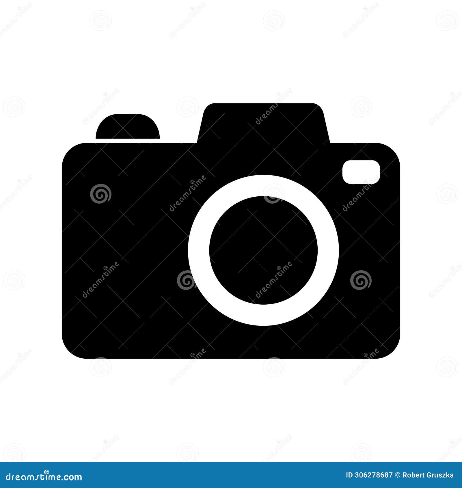 Camera icon stock illustration. Illustration of lens - 306278687