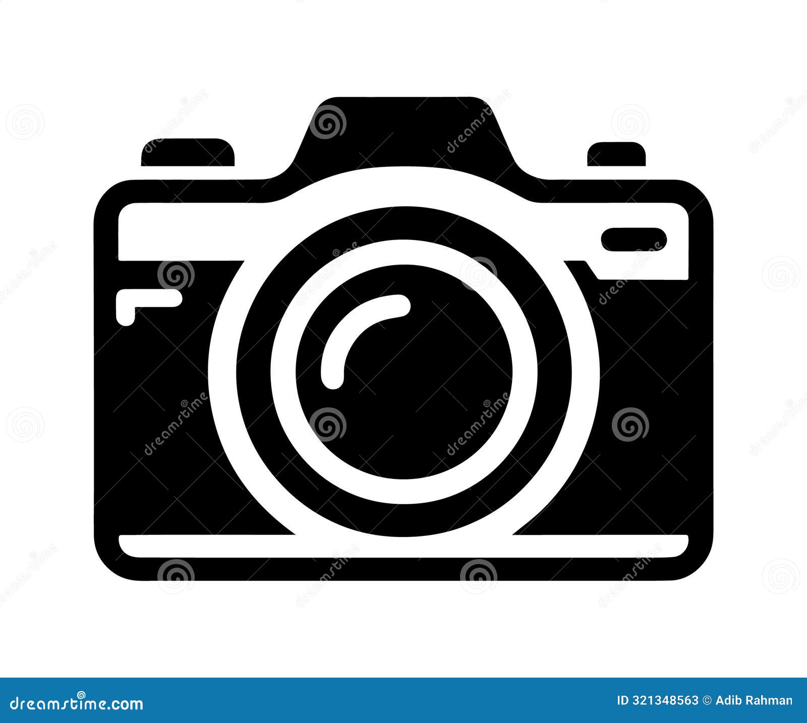 Camera icon stock vector. Illustration of line, font - 321348563