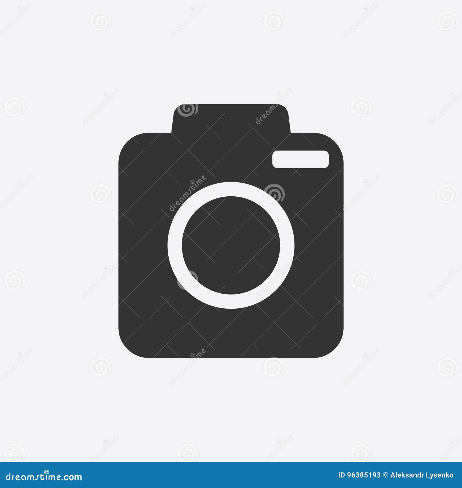 Camera Icon on White Background. Flat Vector Illustration. Stock Vector ...