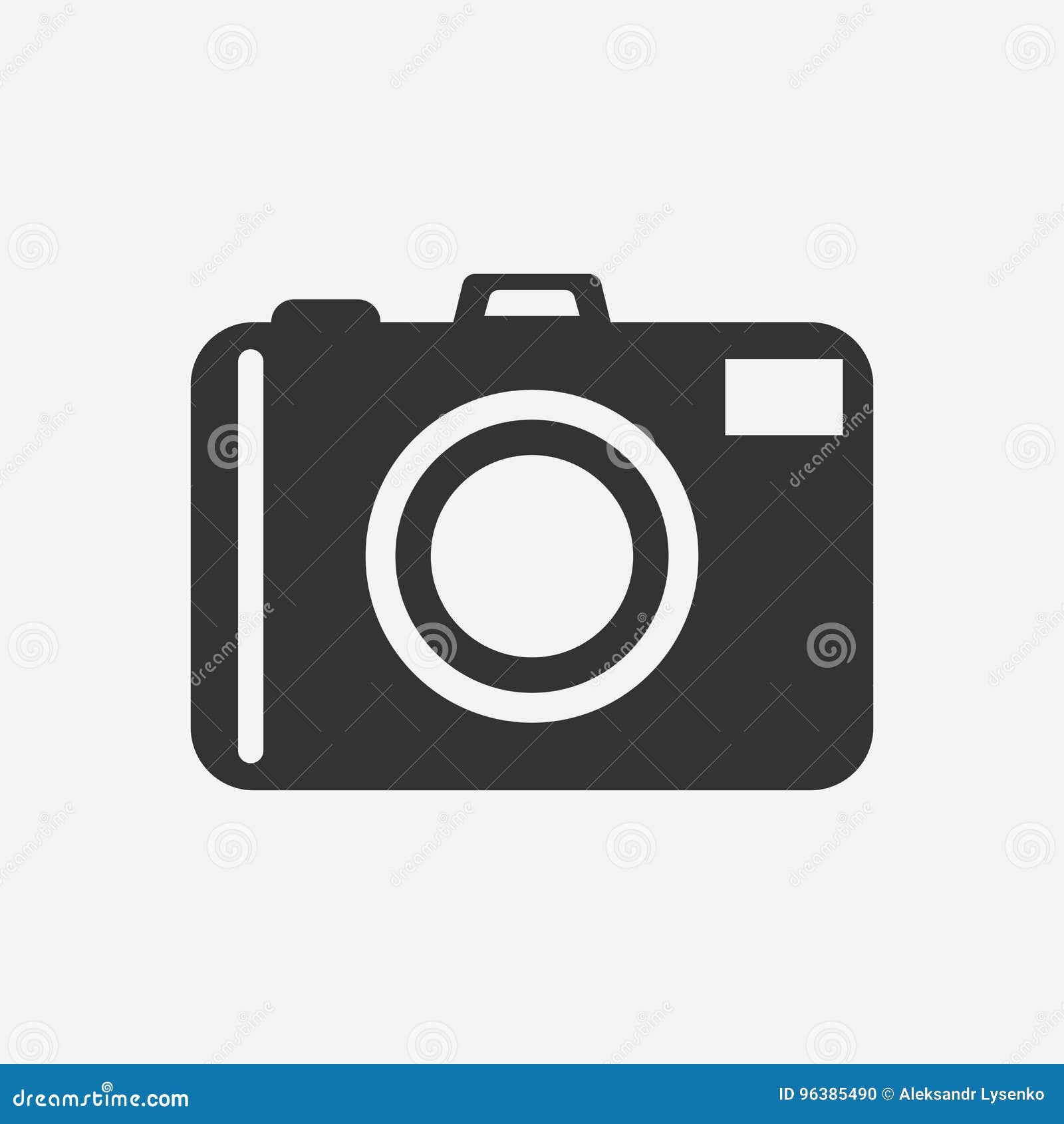 Camera Icon on White Background. Flat Vector Illustration. Stock Vector ...