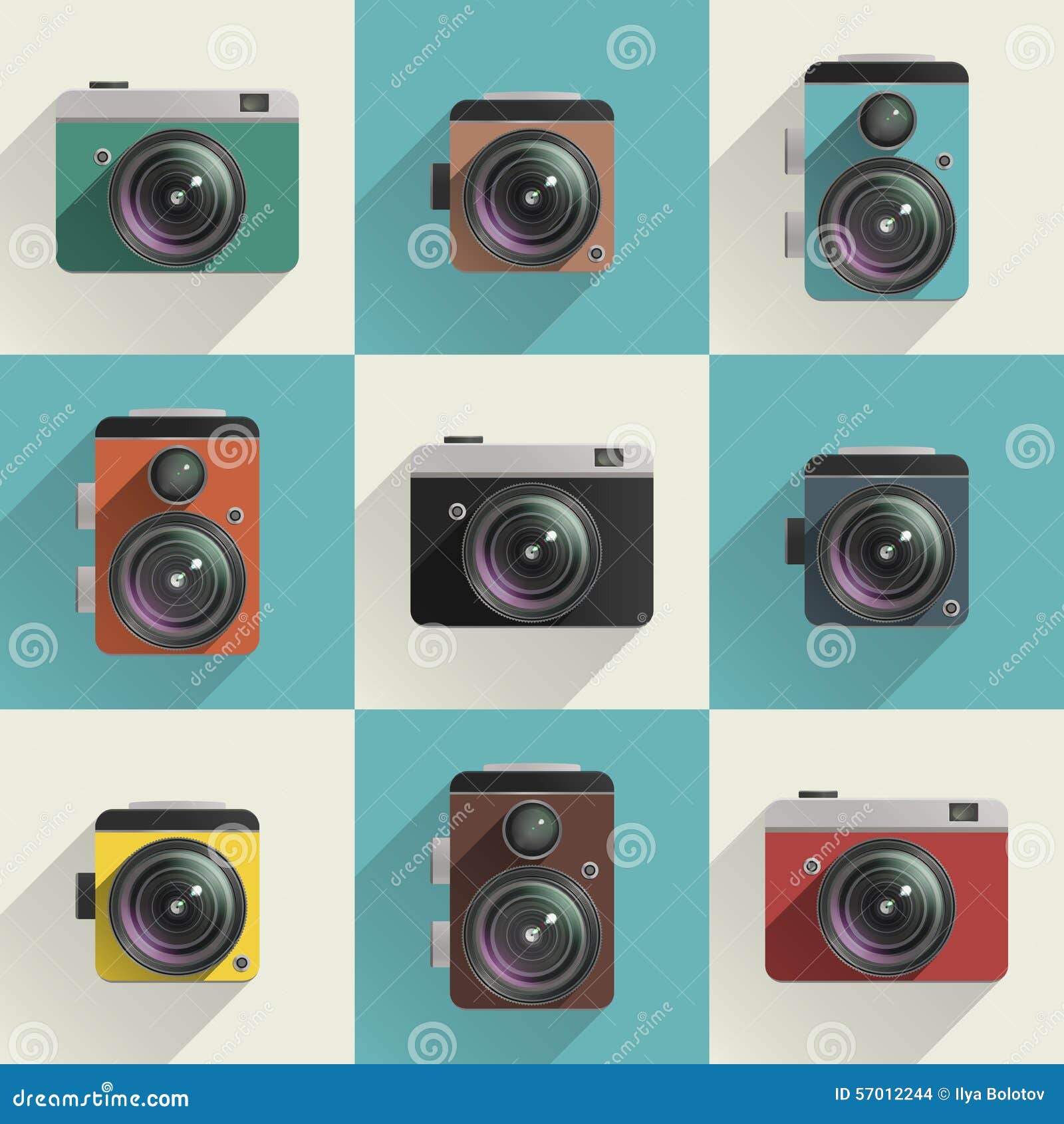 Camera Icons Or Symbol On White Background. Camera Silhouette Or Logo ...