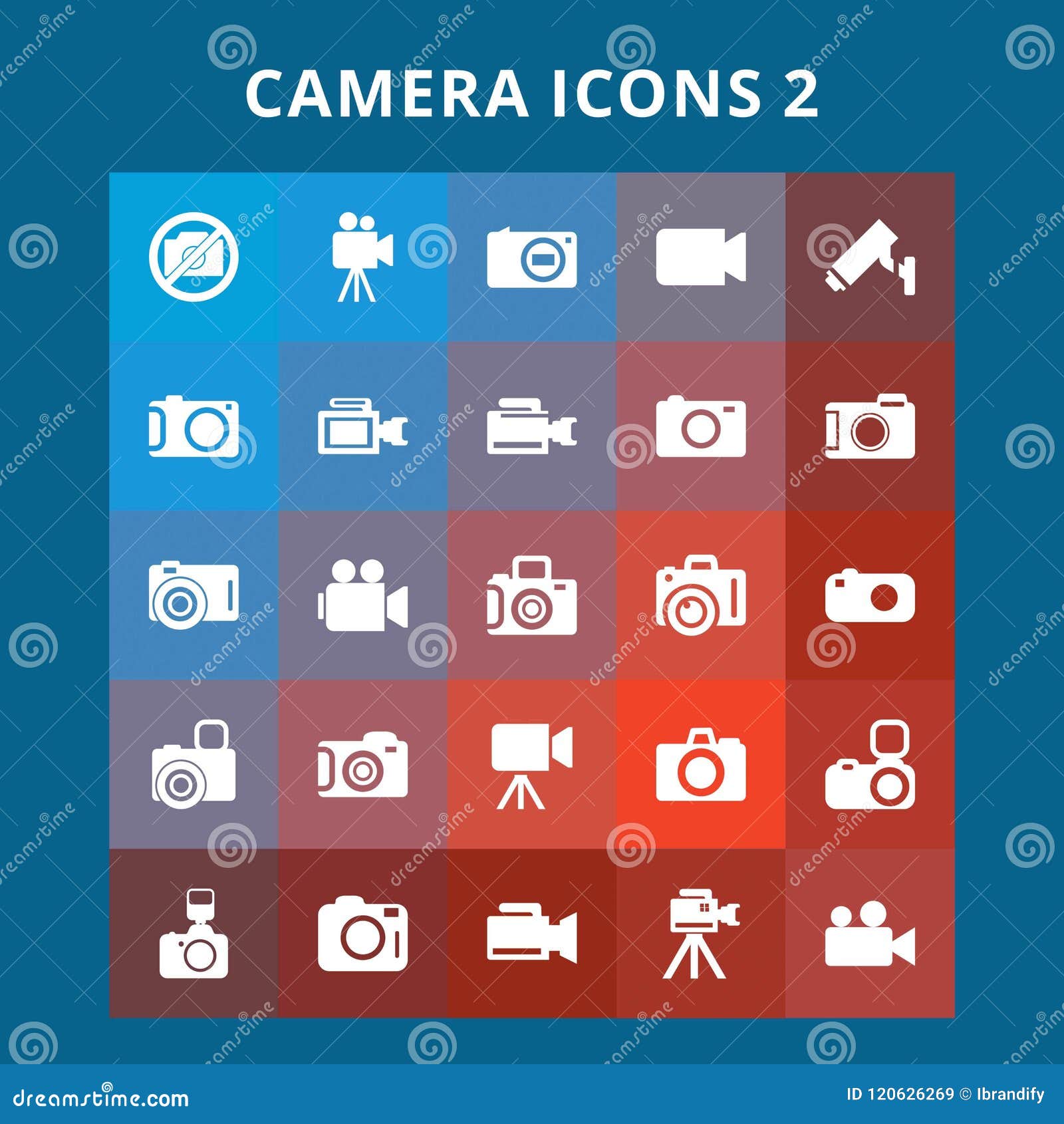 Camera Icons stock vector. Illustration of vector, equipment - 120626269