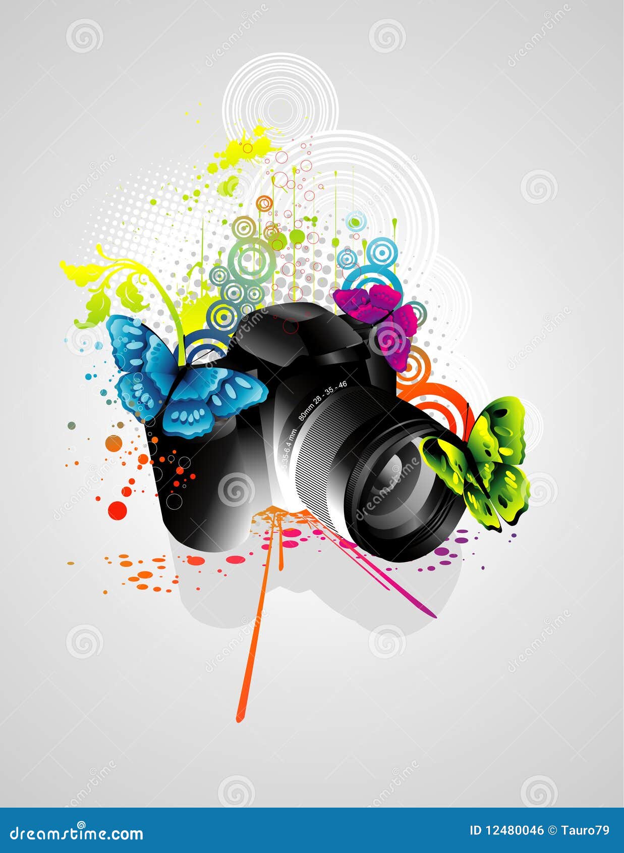 Camera illustration stock vector. Illustration of hobbies - 12480046