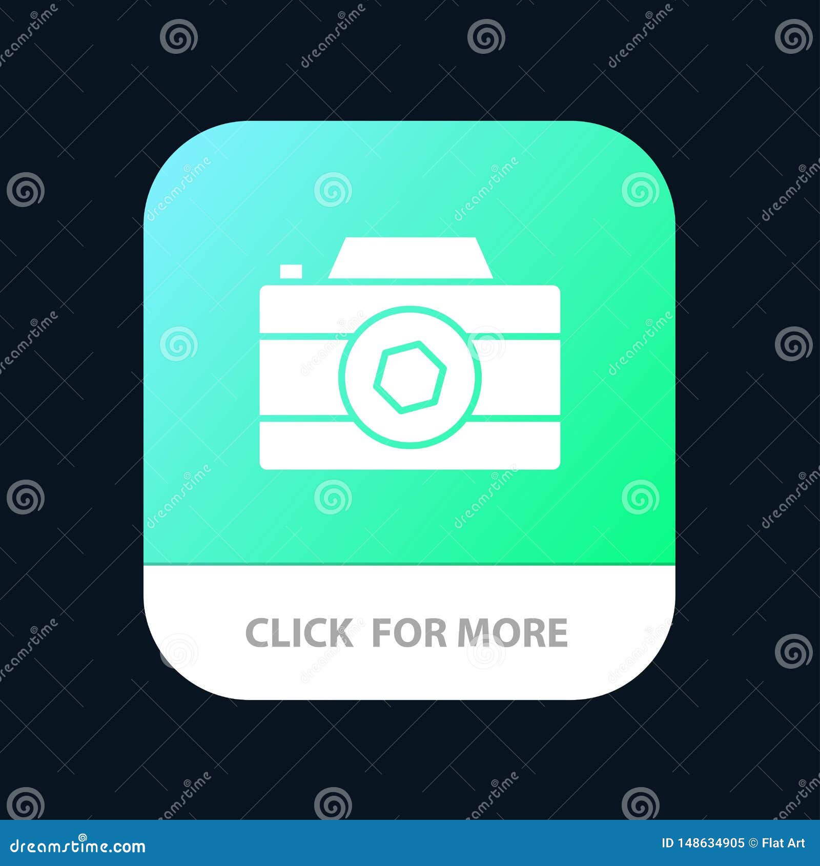 Camera, Image, Picture, Photo Mobile App Button. Android and IOS Glyph ...