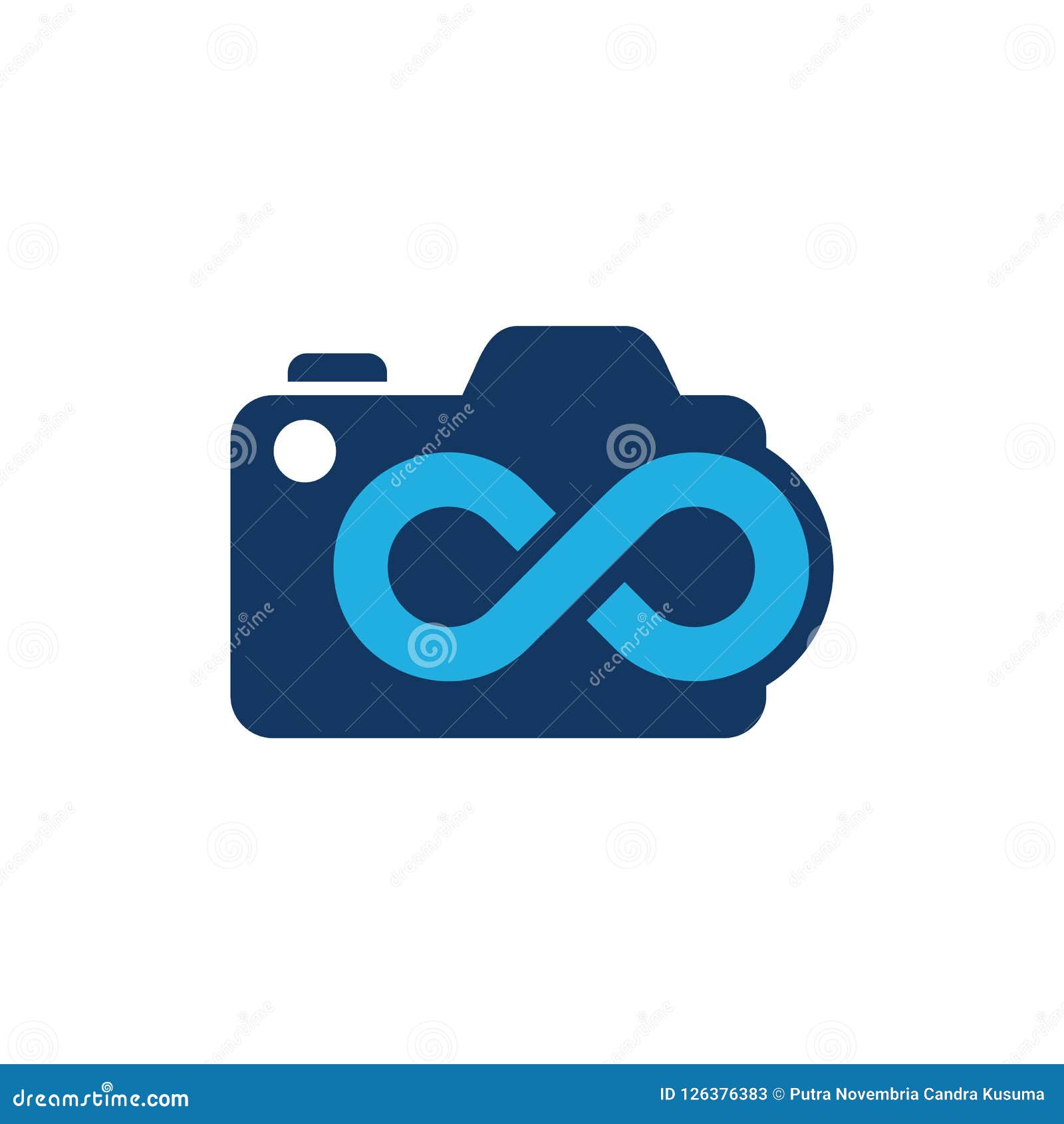 Camera Infinity Head Logo Icon Design Stock Illustration - Illustration ...