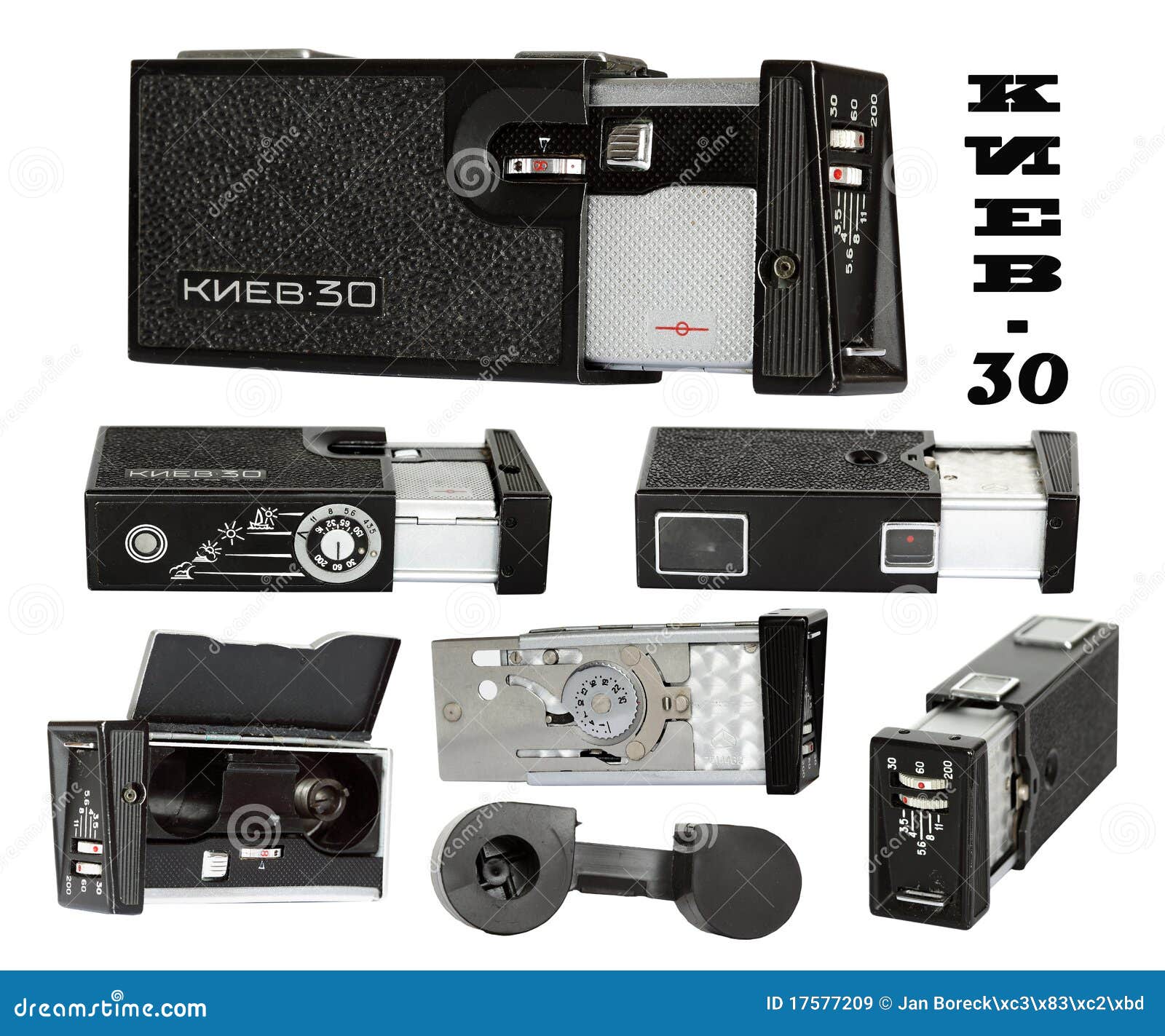 Camera - Kiev 30 editorial stock image. Image of miniature - 17577209