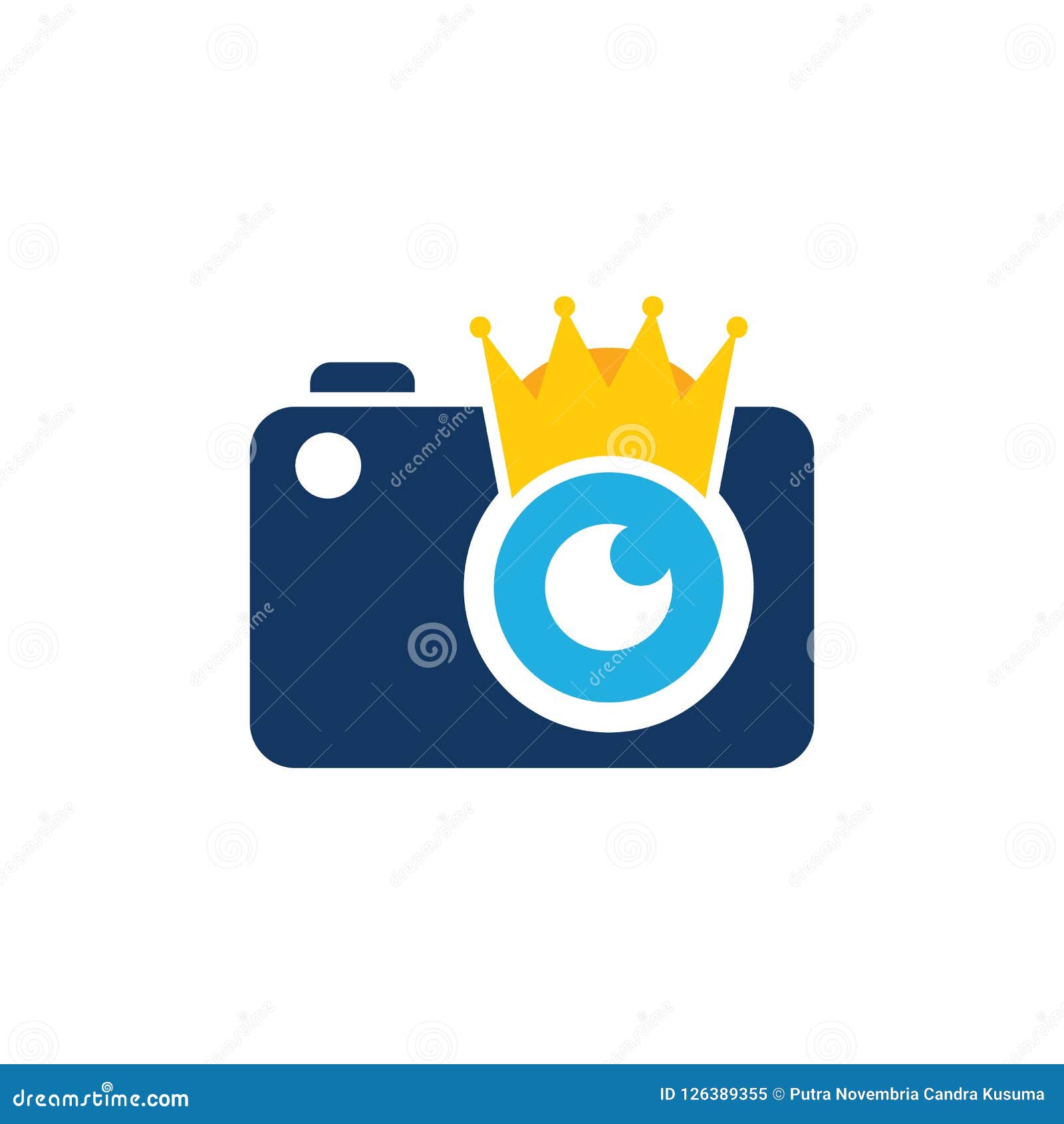 Camera King Logo Icon Design Stock Vector - Illustration of film ...