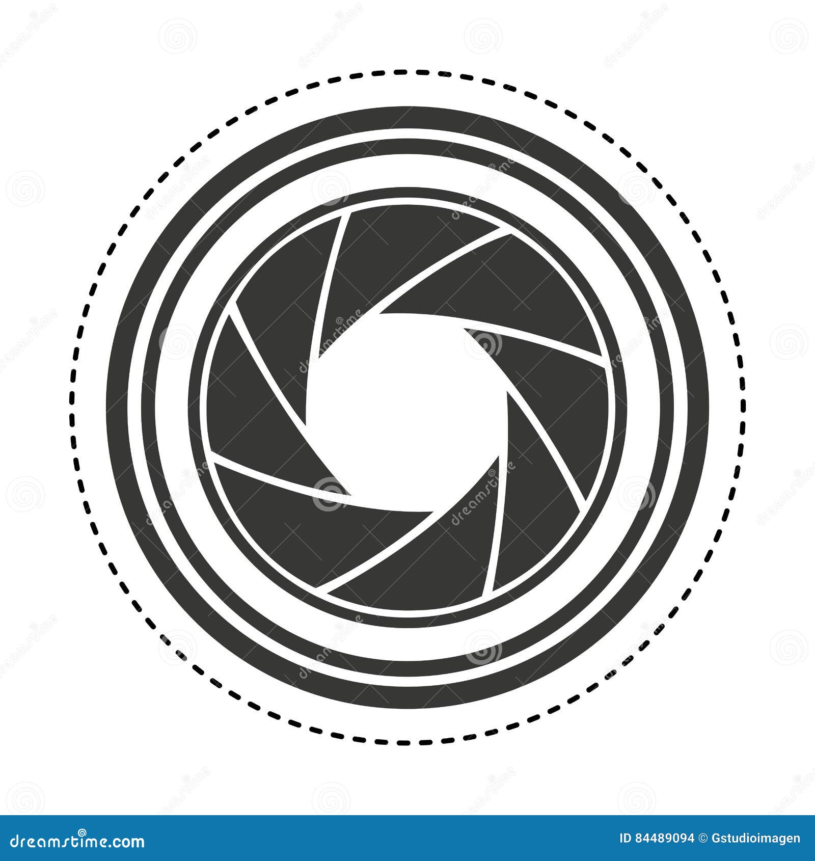 Camera len isolated icon stock illustration. Illustration of objective ...