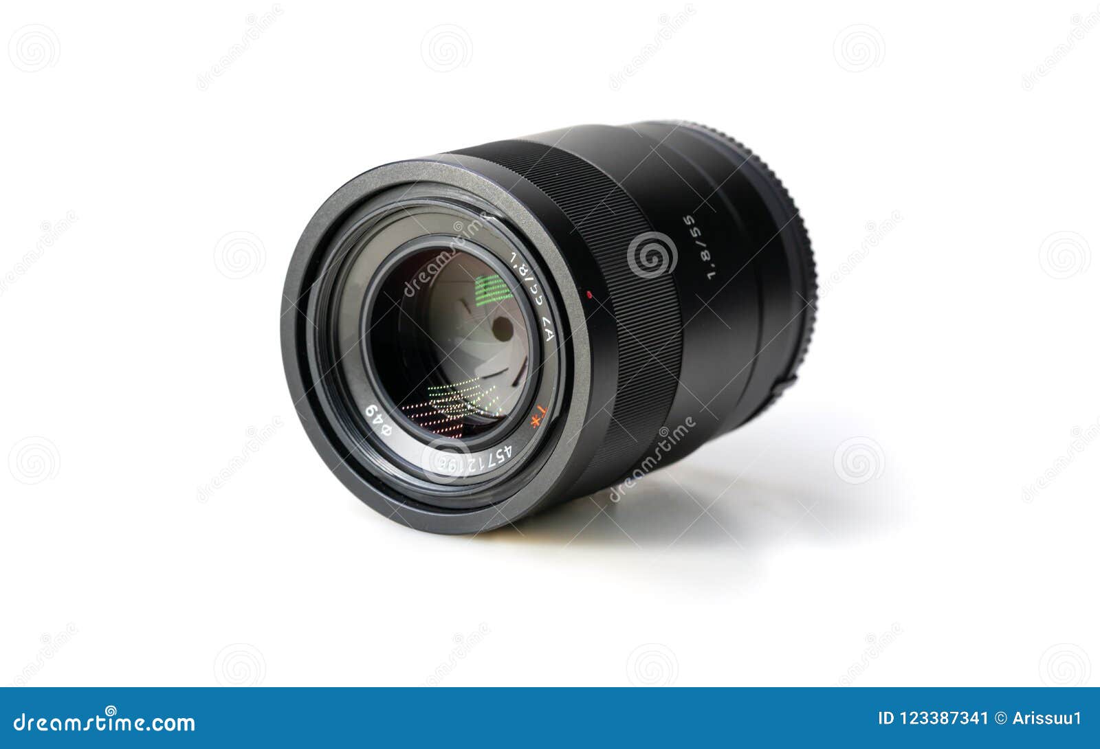 Camera Len on White Background Stock Image - Image of close, lenses ...
