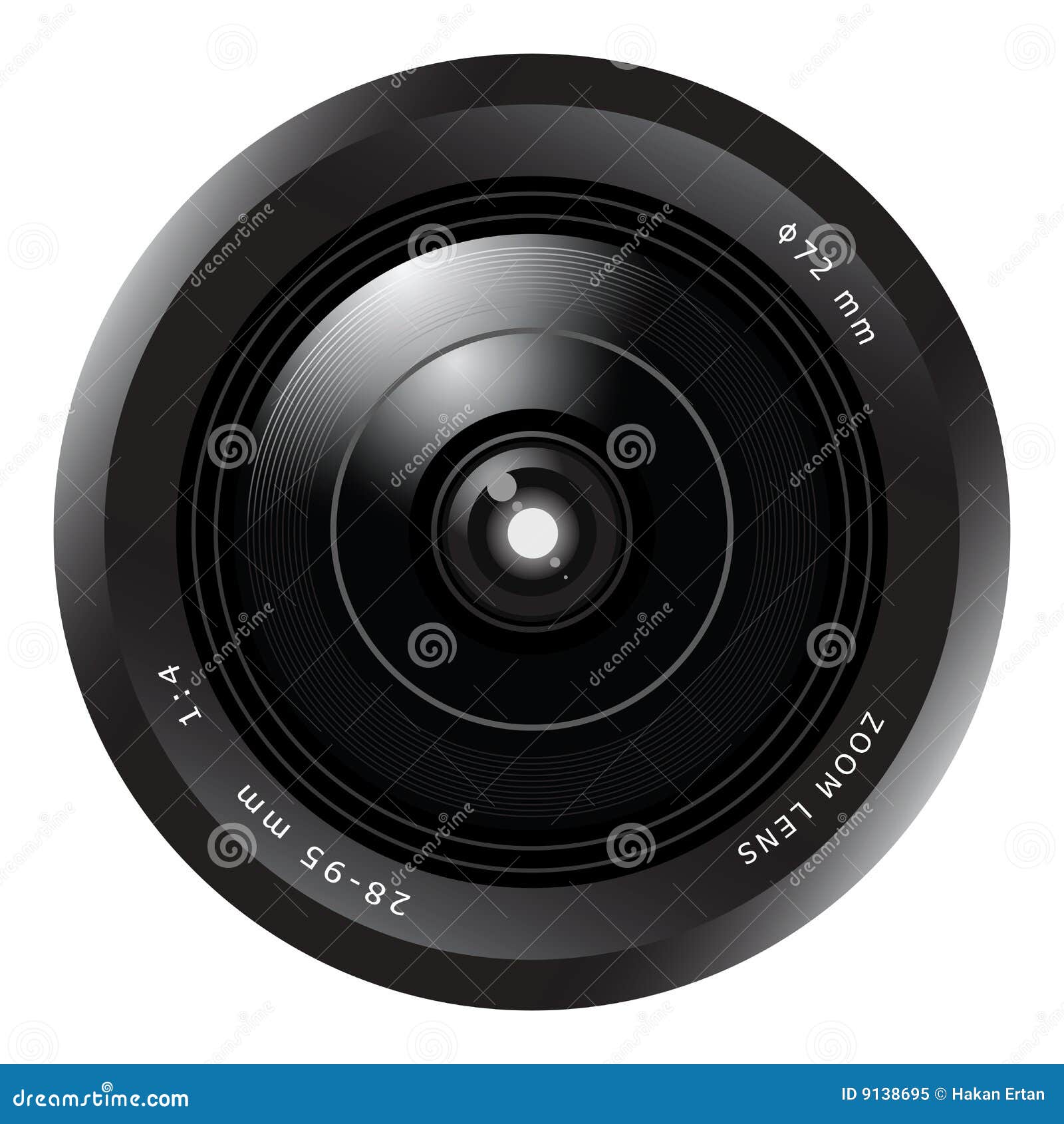 Camera lens stock vector. Illustration of glass, icon - 9138695
