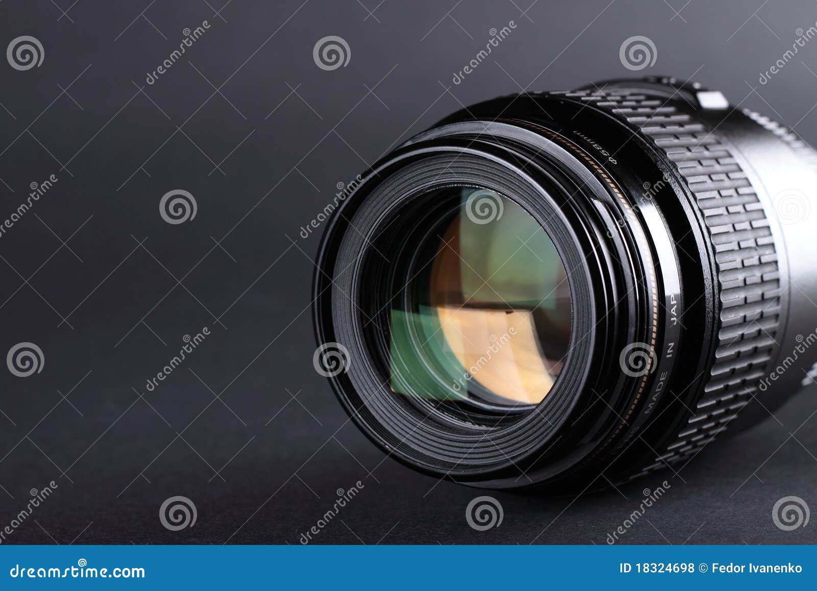 Camera lens closeup stock photo. Image of format, reflections - 18324698